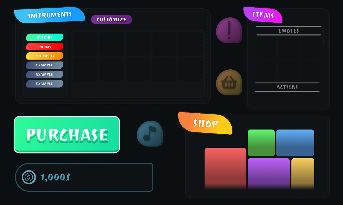 ArtStation - Instrument Game UI design