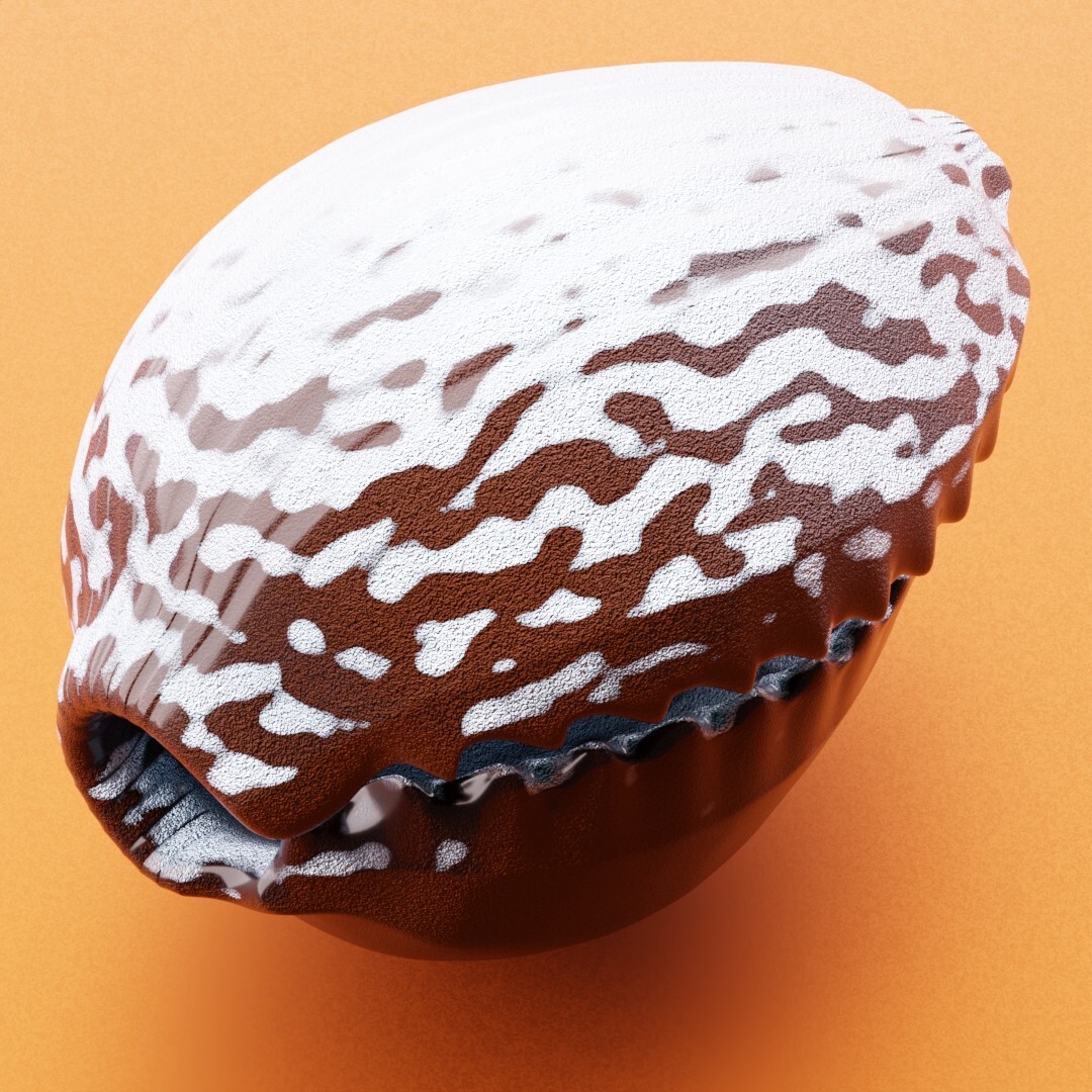 ArtStation - OCEANIC BEAUTY: 3D PRINTABLE COWRIE SHELL REPLICA