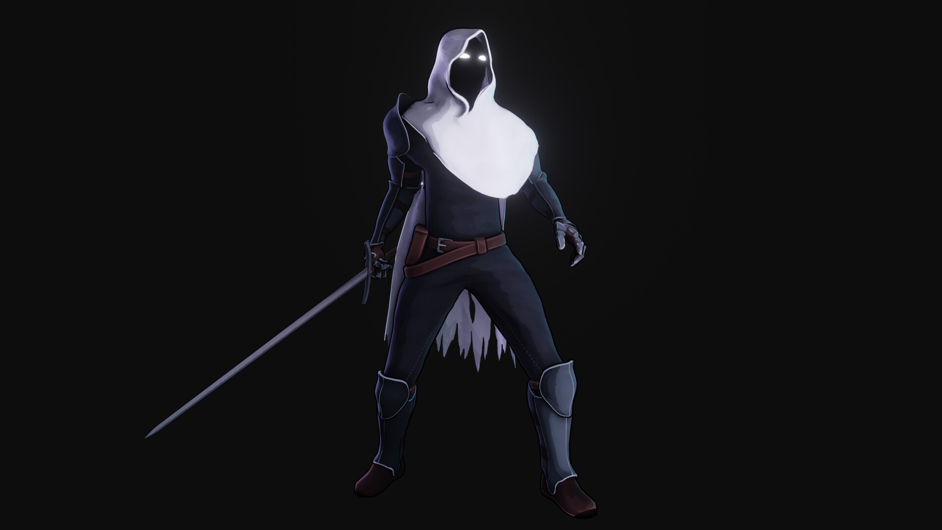 ArtStation - Anime Styled Cloaked Knight