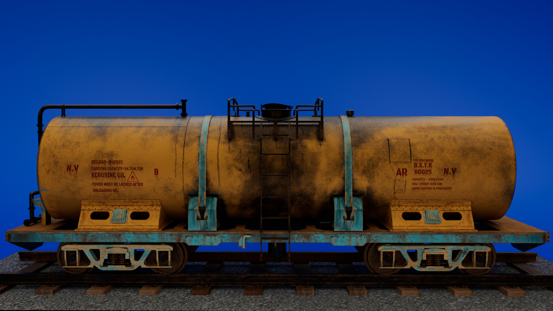 ArtStation - Petrol train wagon