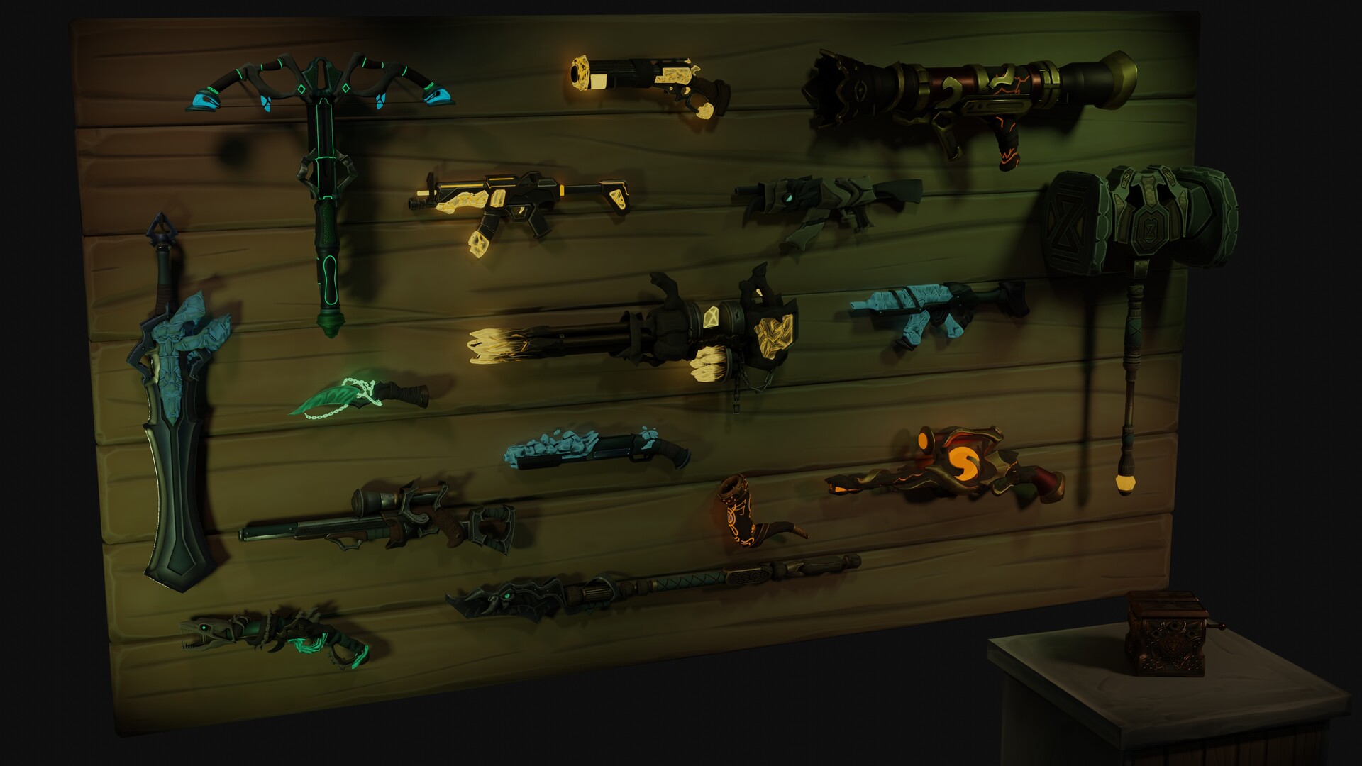 ArtStation - Vilde gun display