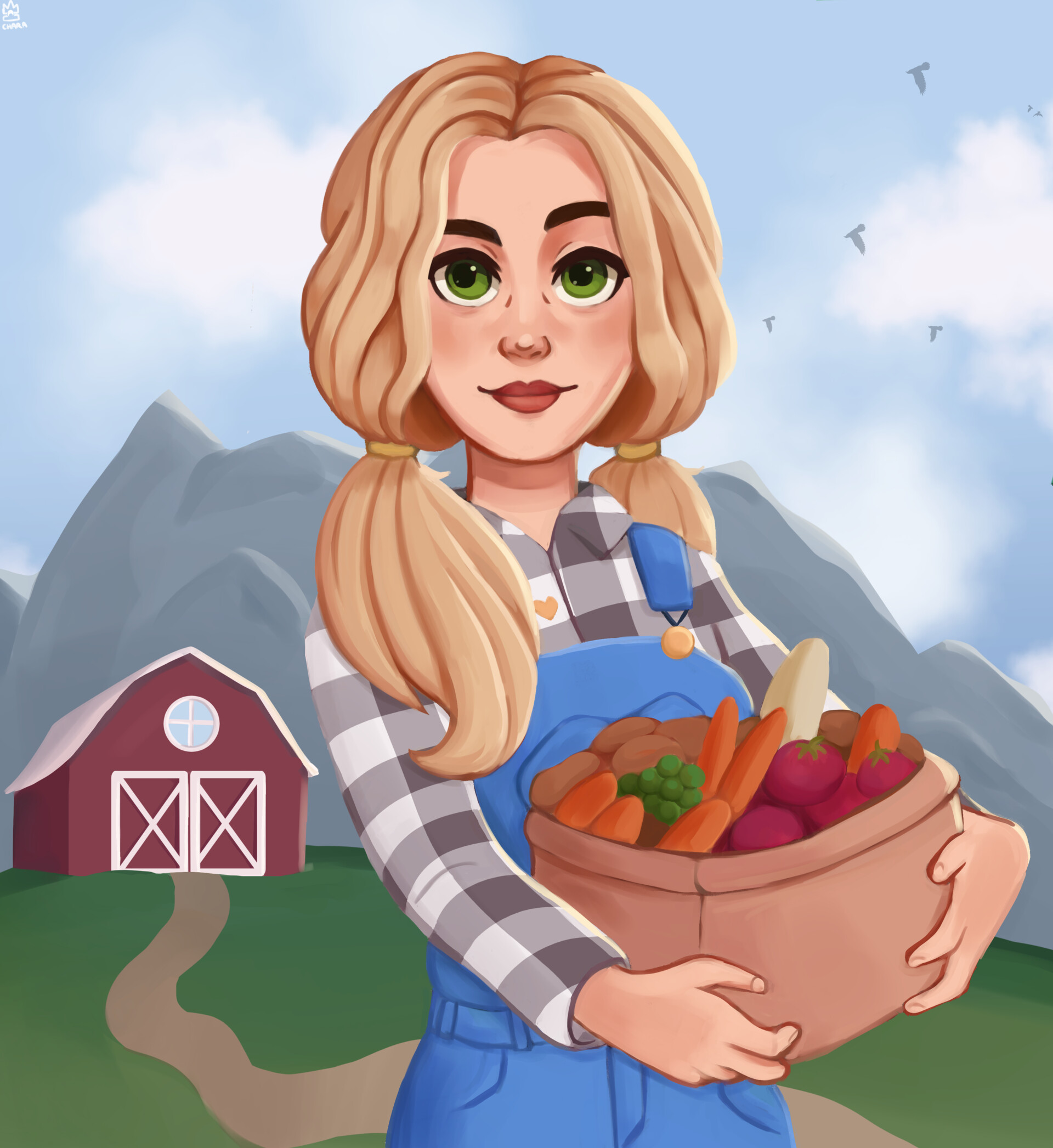 ArtStation - Farming Game Cover Art