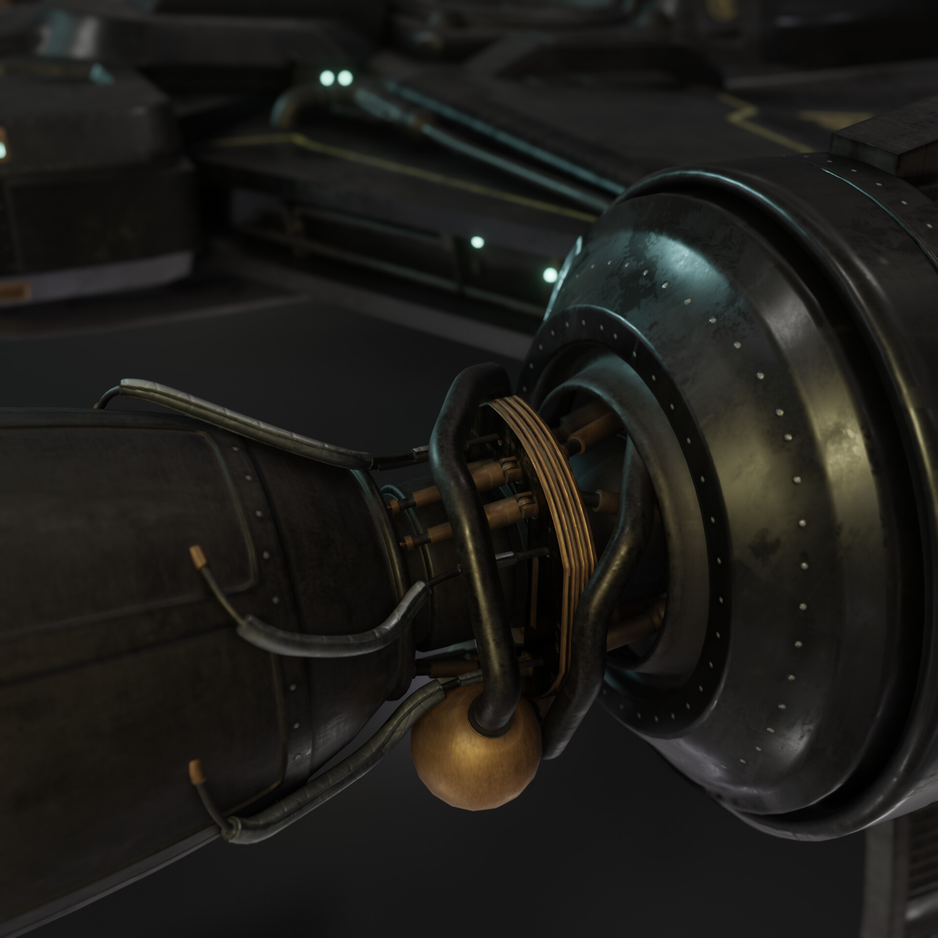 ArtStation - Worn out spaceship