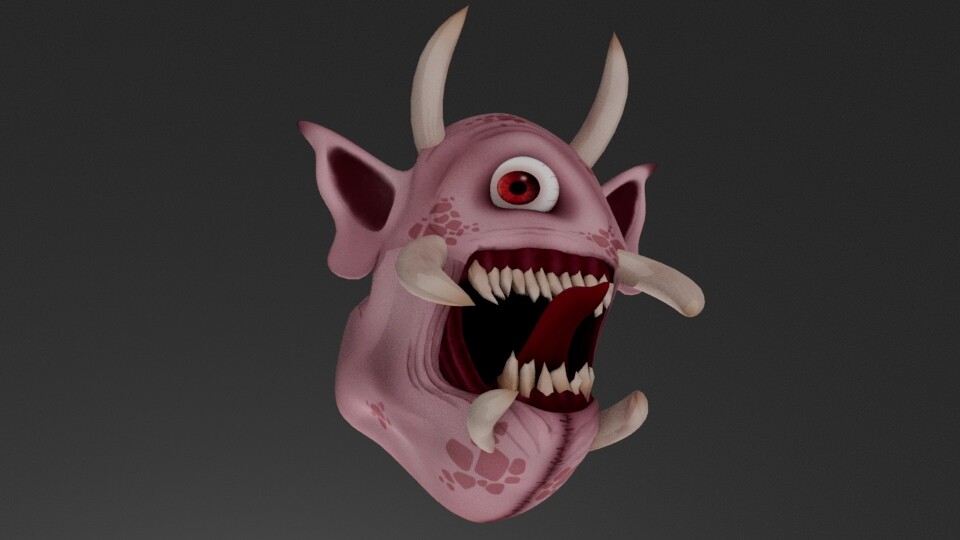 ArtStation - Monster head design
