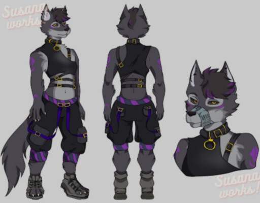 ArtStation - Furry Wolf Reference Sheet