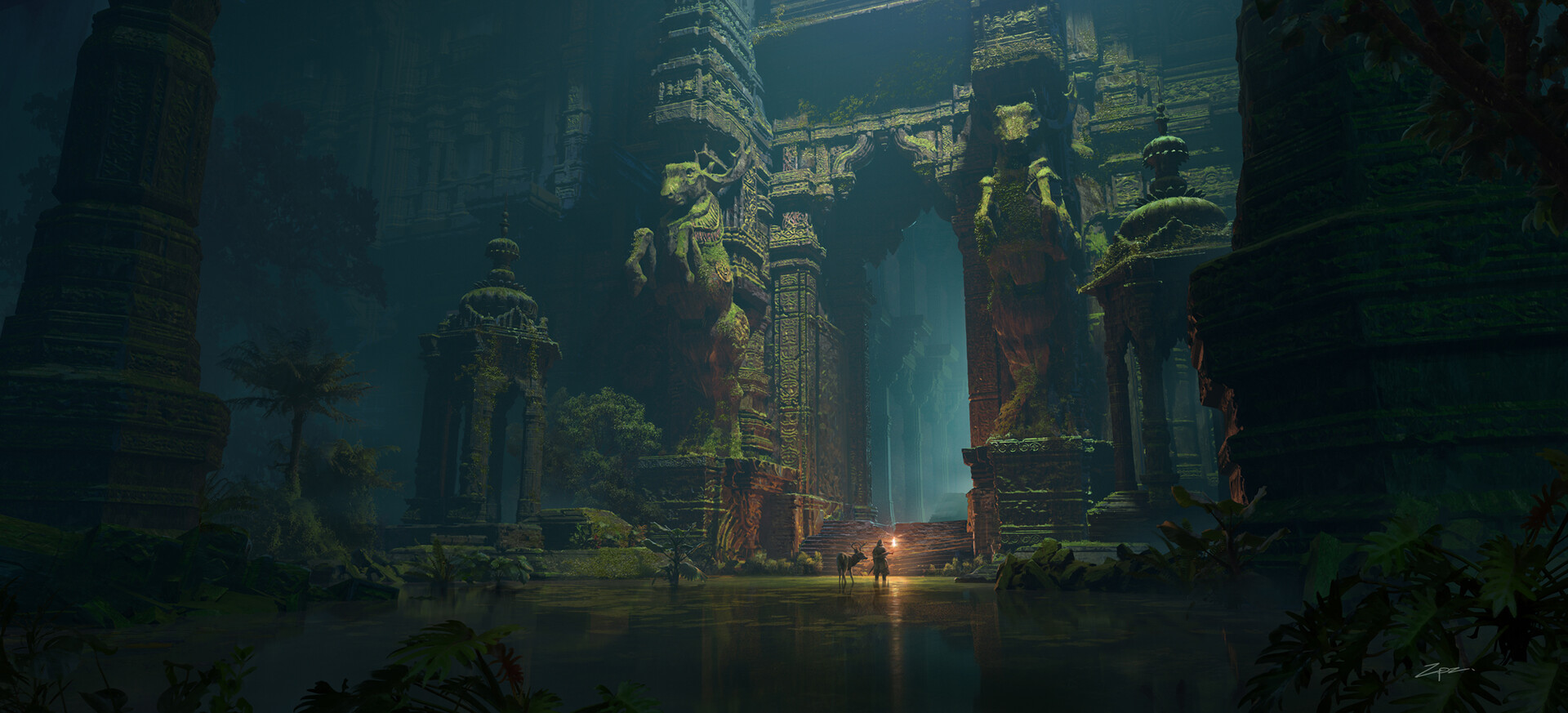 ArtStation - Tomb in the swamp