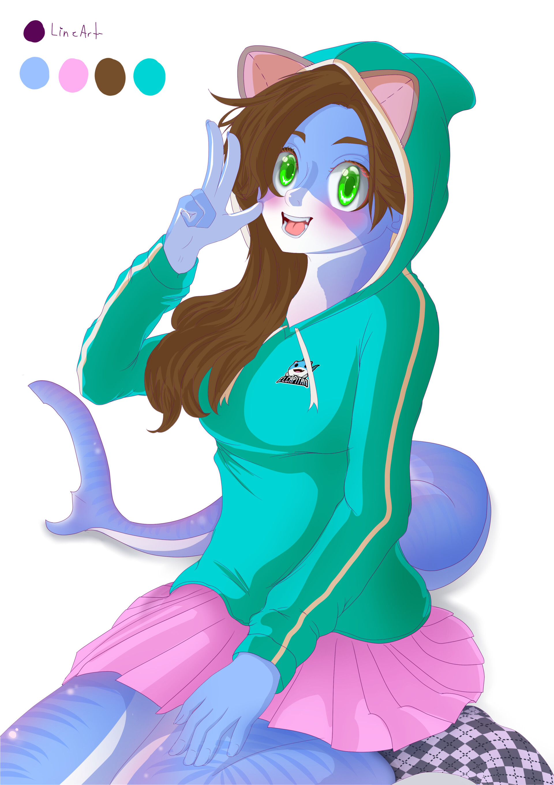 ArtStation - Galila the shark girl