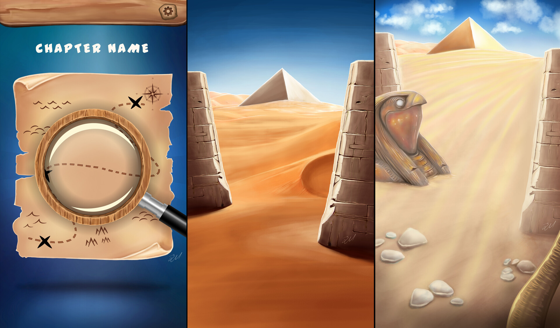 ArtStation - Match 3 Concept mobile game