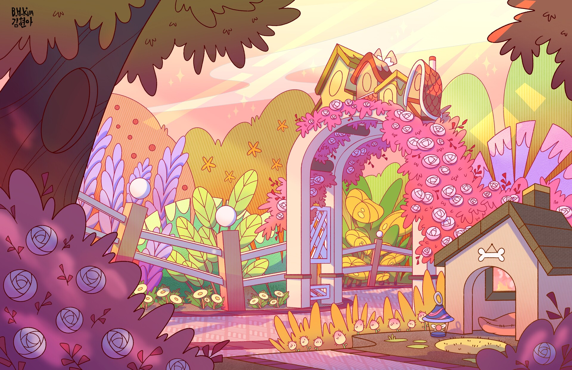 ArtStation - Backyard fantasy