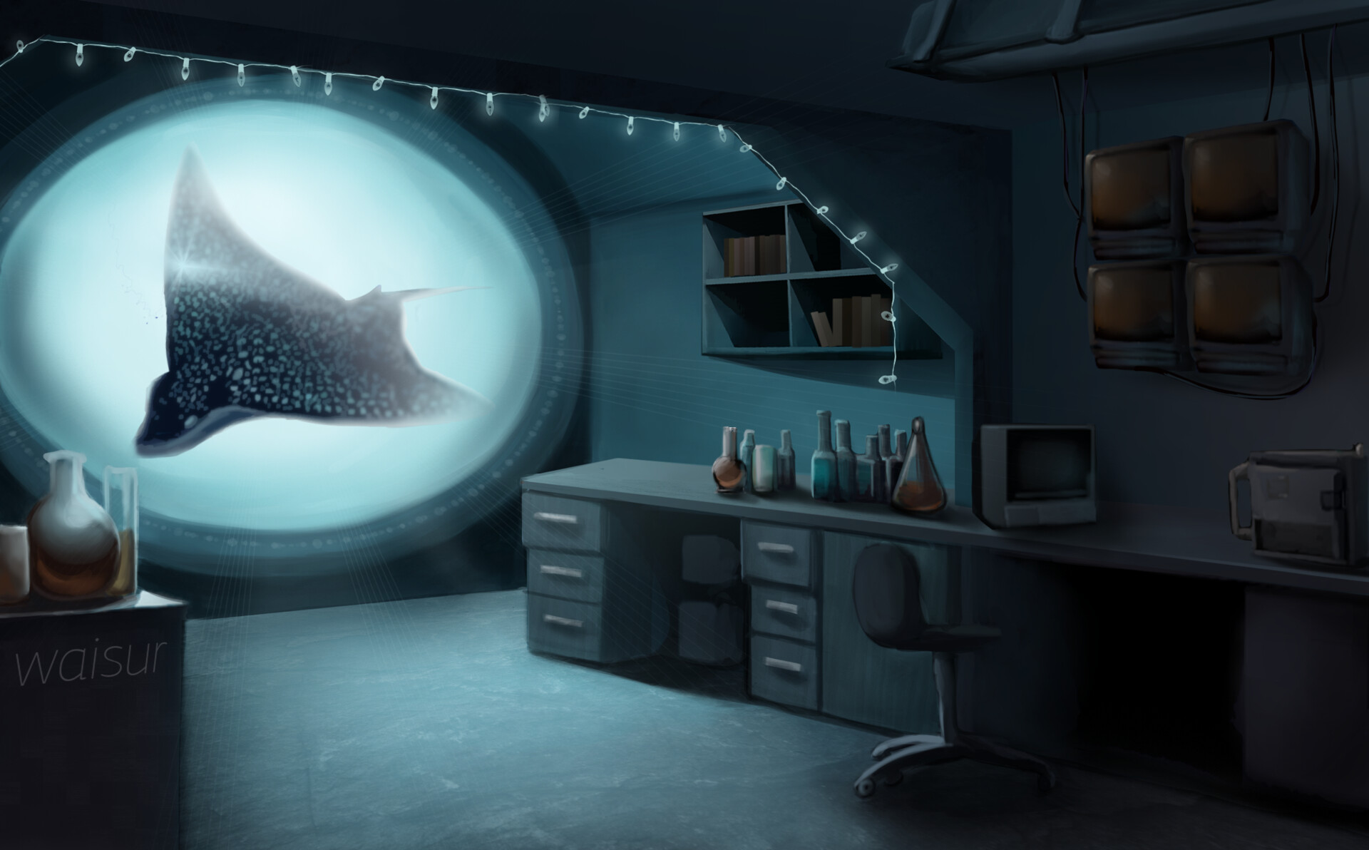 ArtStation - Interior. Research laboratory