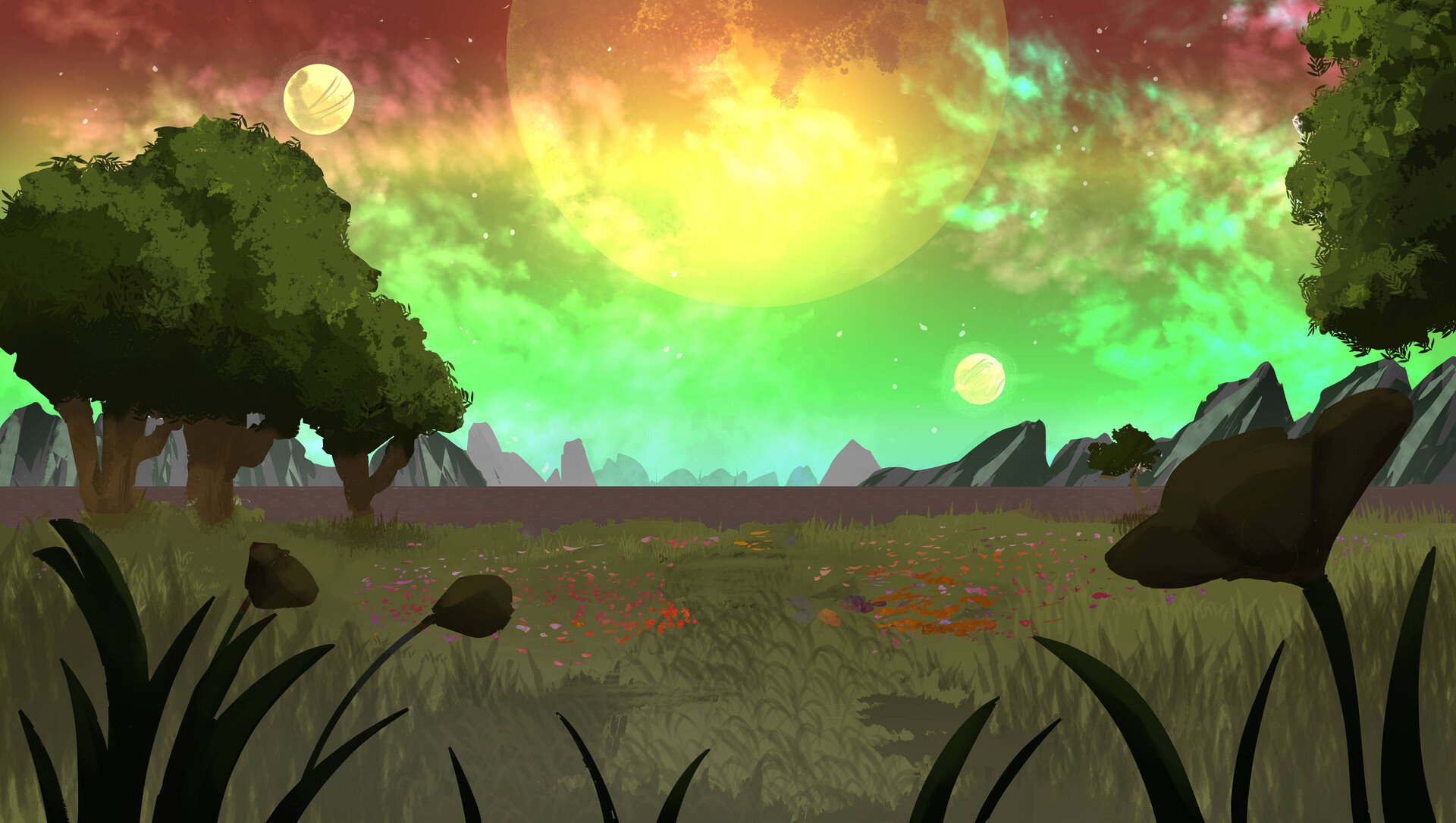 ArtStation - Vana Vevhu Shortfilm - BACKGROUNDS