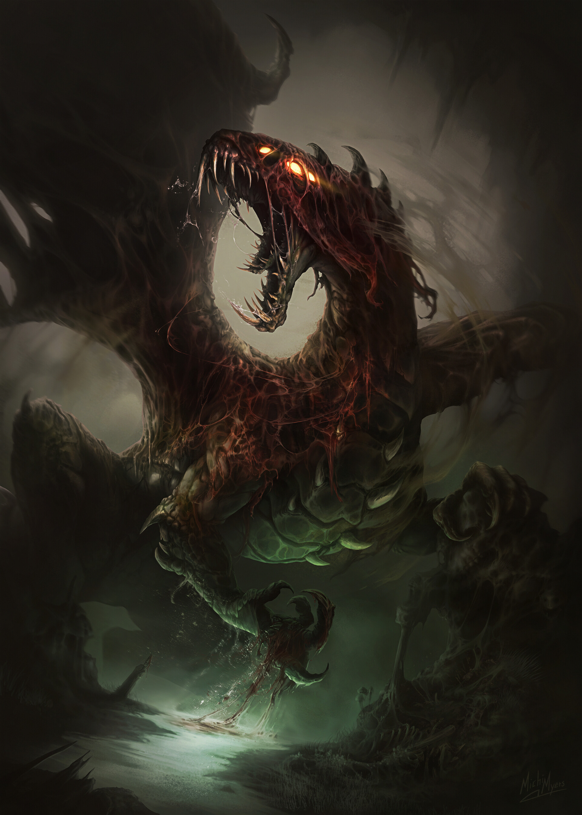 ArtStation - MONSTER HUNTER WORLD - Vaal Hazak Fanart