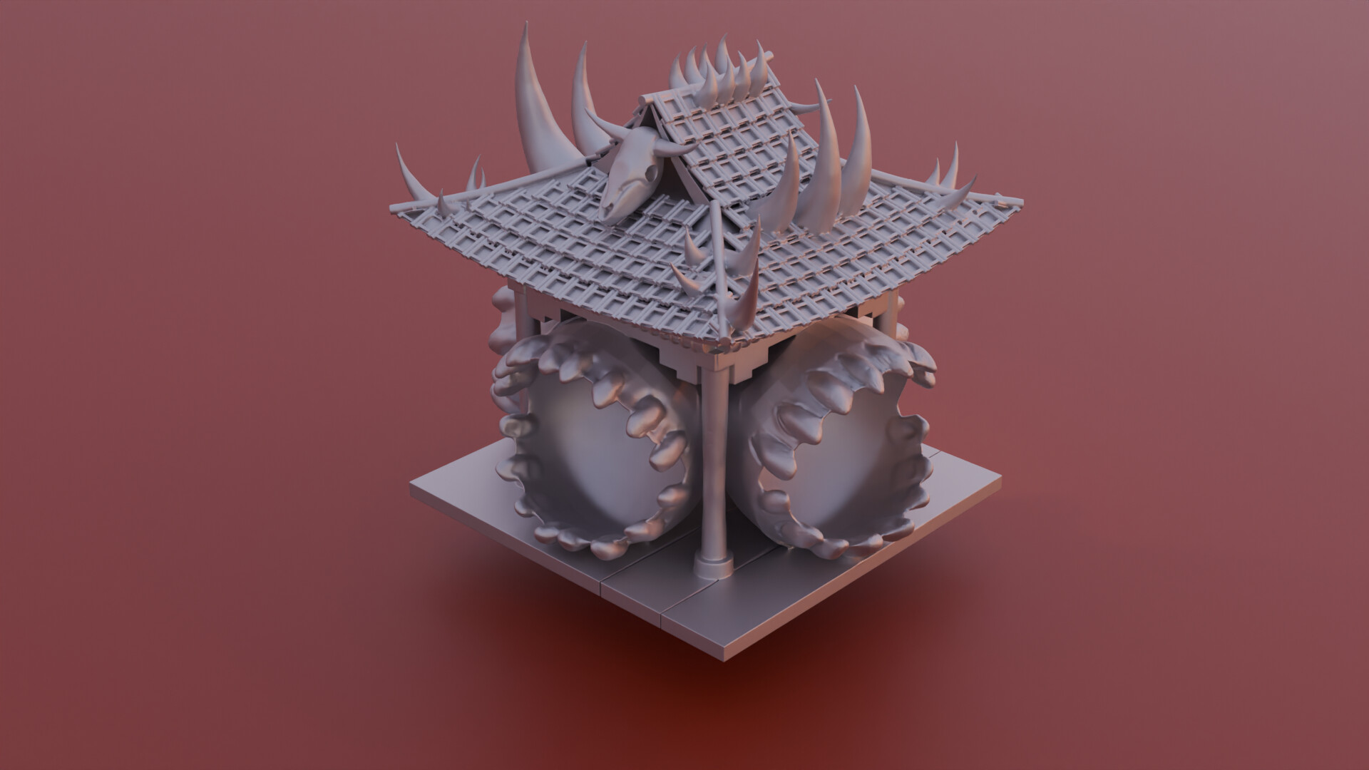 ArtStation - Malevolent Shrine (Jujutsu Kaisen) - recreation