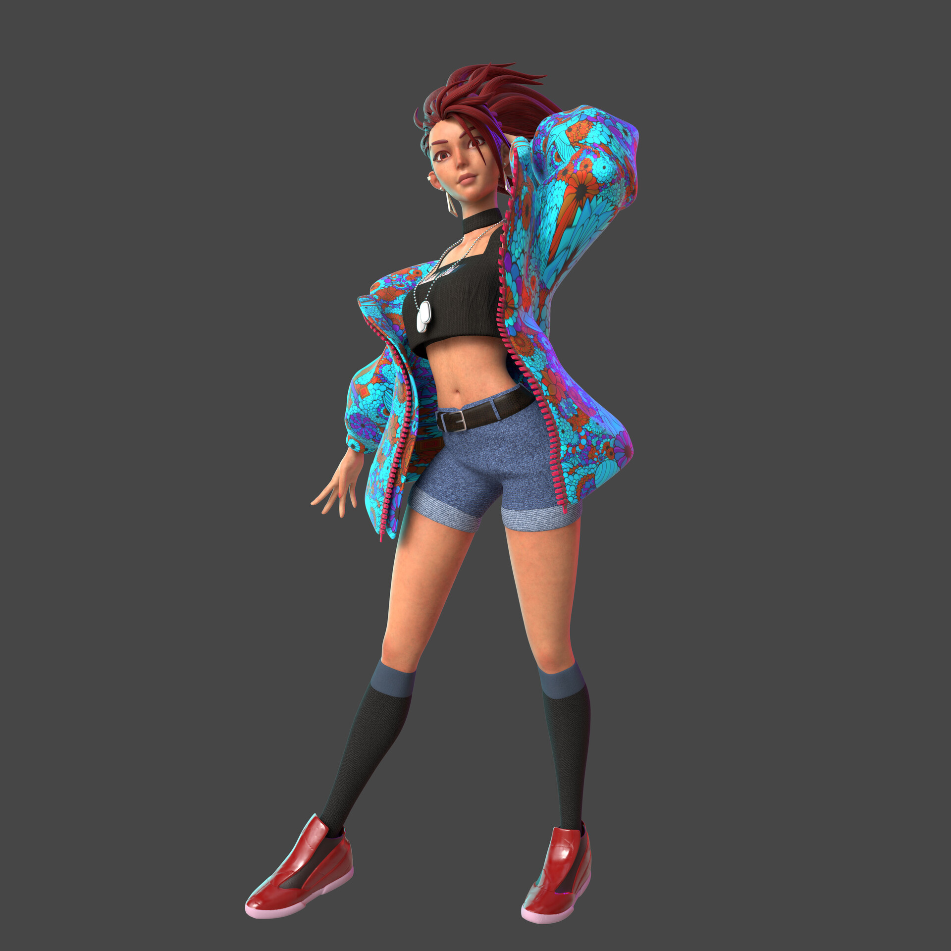 ArtStation - Akali texture work