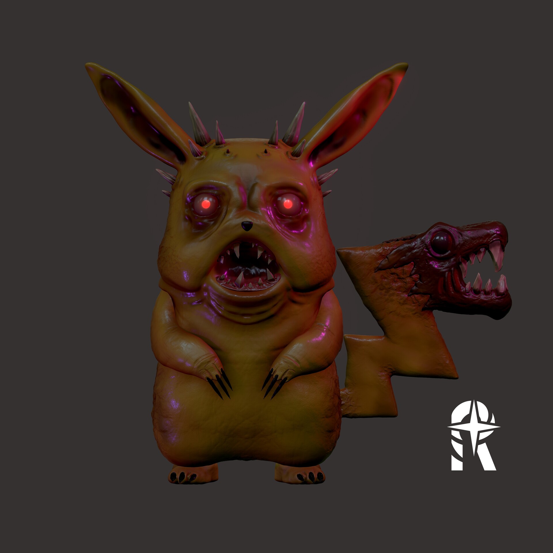 ArtStation - Scary Pikachu - Pokemon