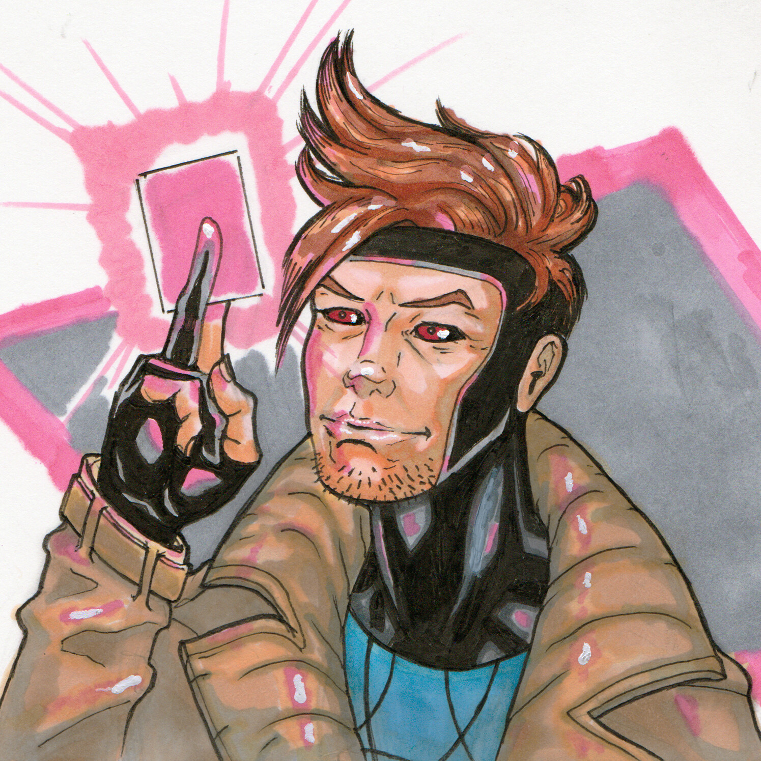 ArtStation - Gambit (X-Men 97 fan art)