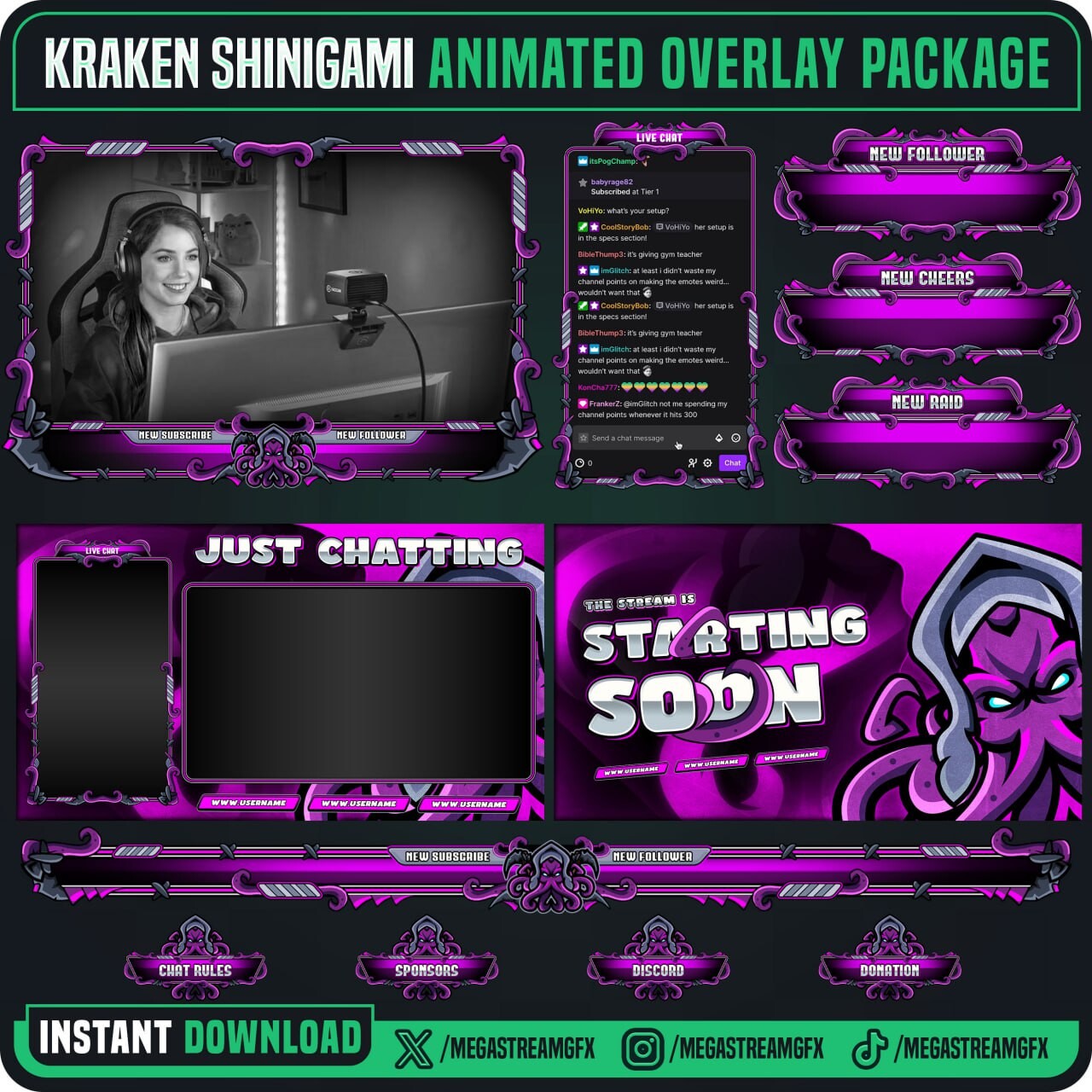 ArtStation - Kraken Grim Reaper Overlay Pack