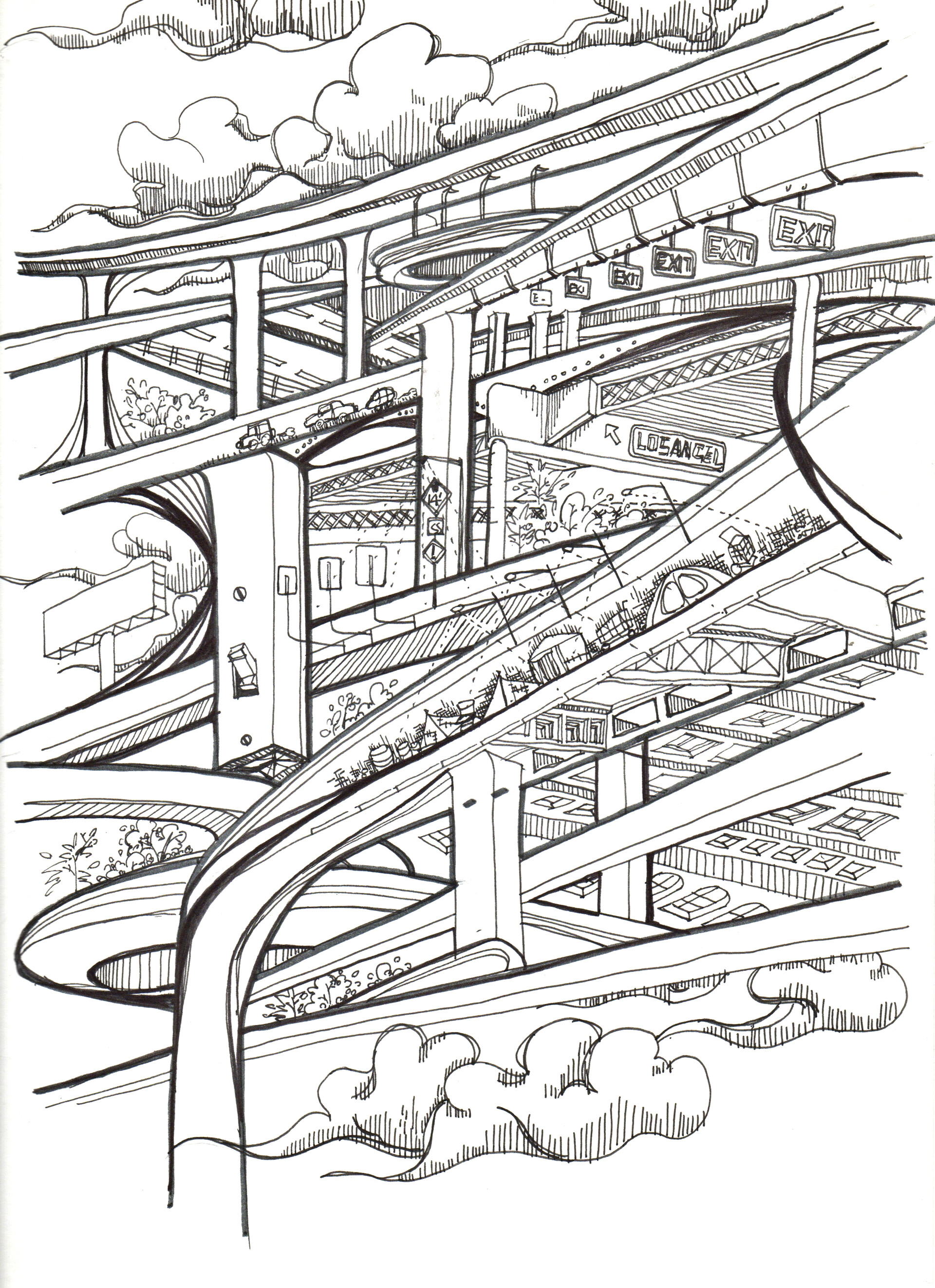 ArtStation - Freeway Maze