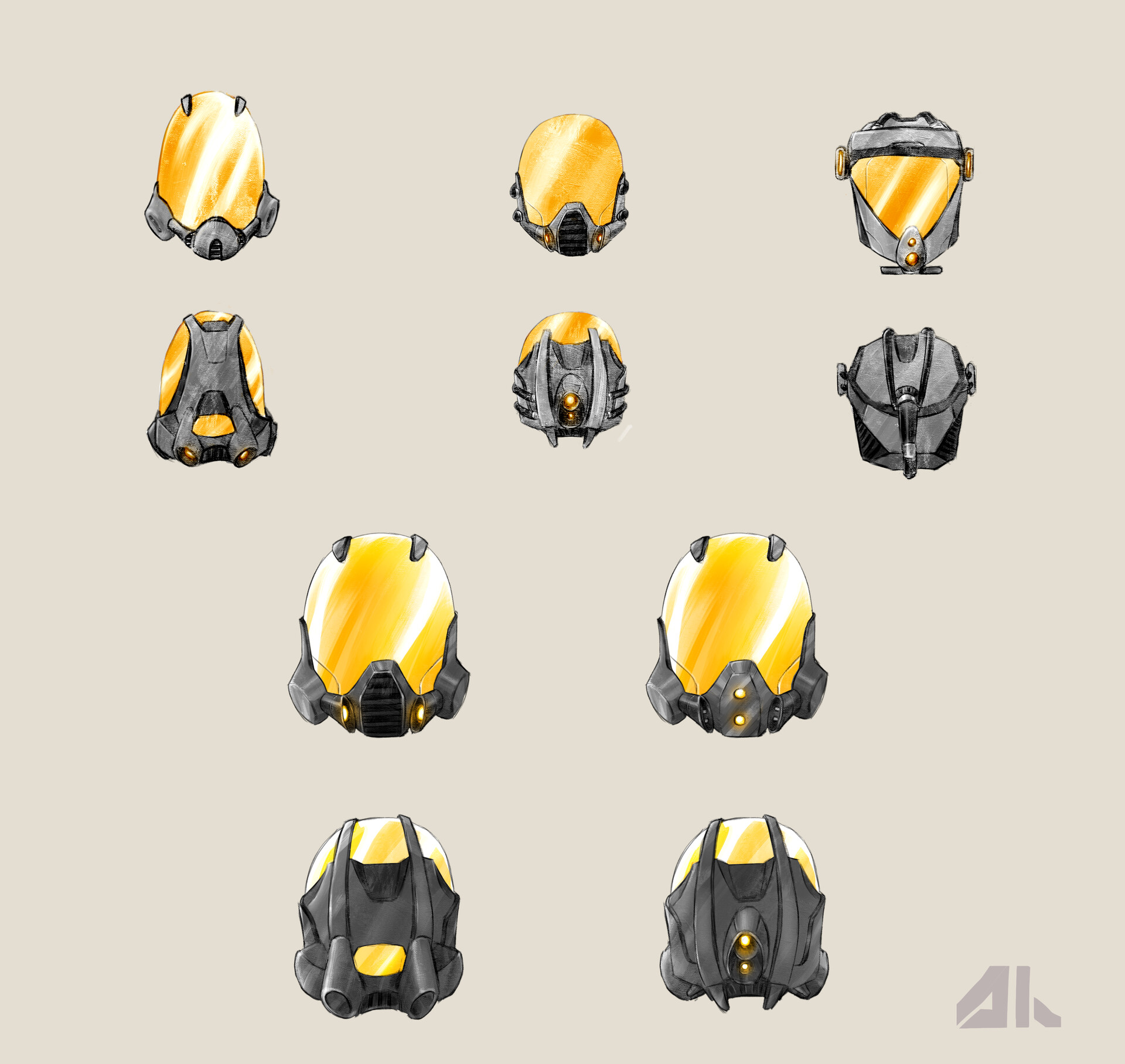 ArtStation - Helmet Designs