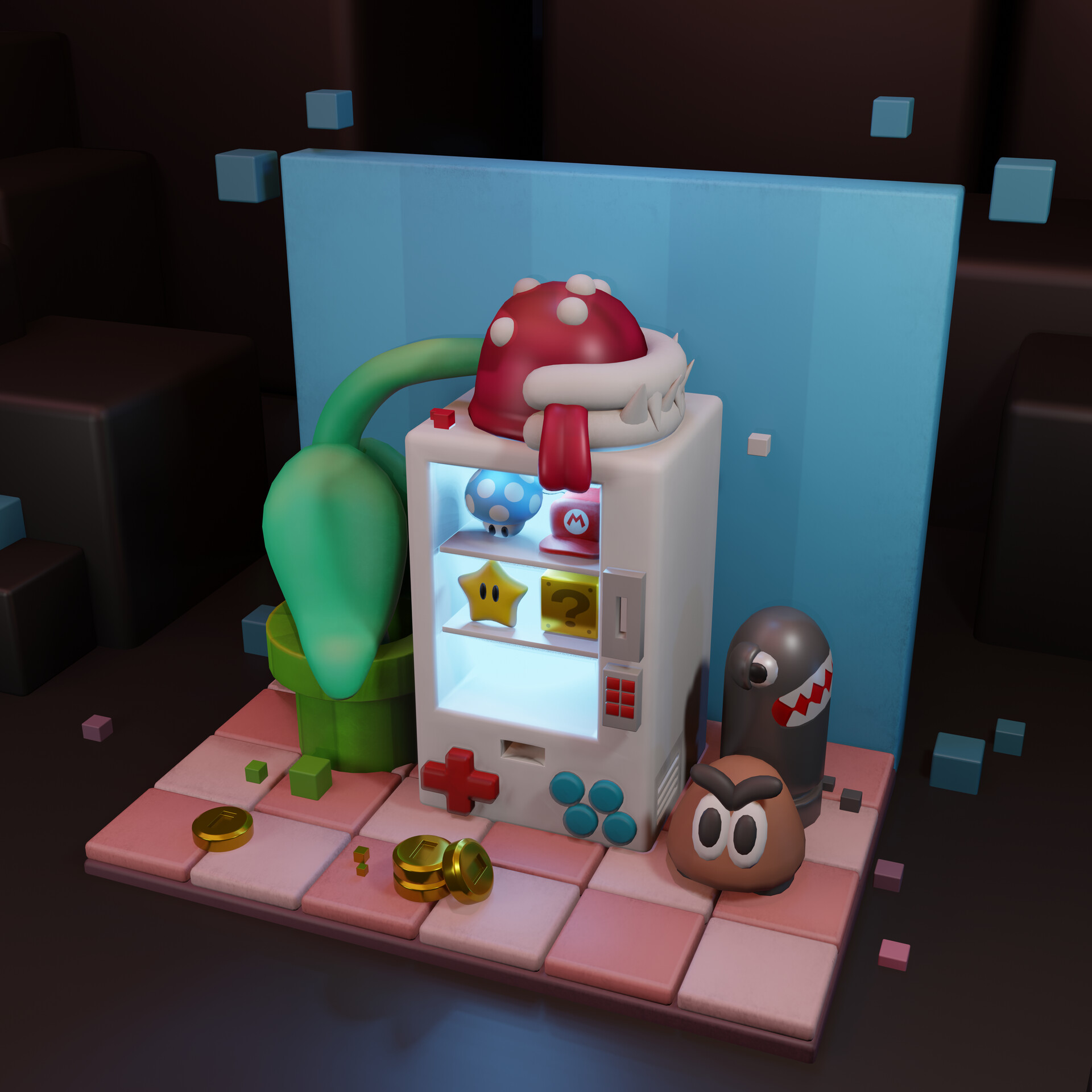 ArtStation - Super Mario "Game Consept 3D Design"