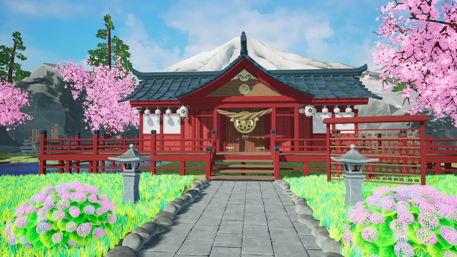 ArtStation - Stylized Japanese Shrine