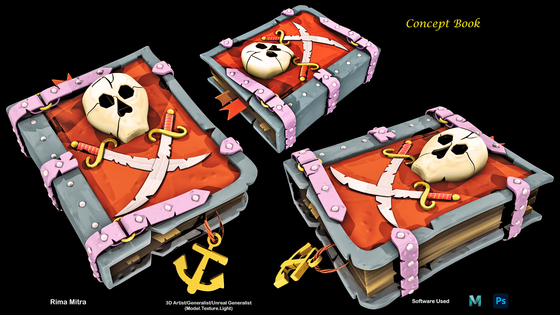 ArtStation - Concept Book Prop