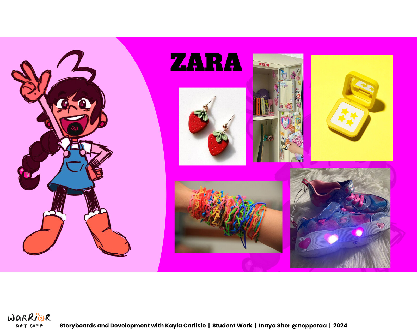 Warrior Art Camp - Inaya Sher | Storyboards and Development with Kayla ...