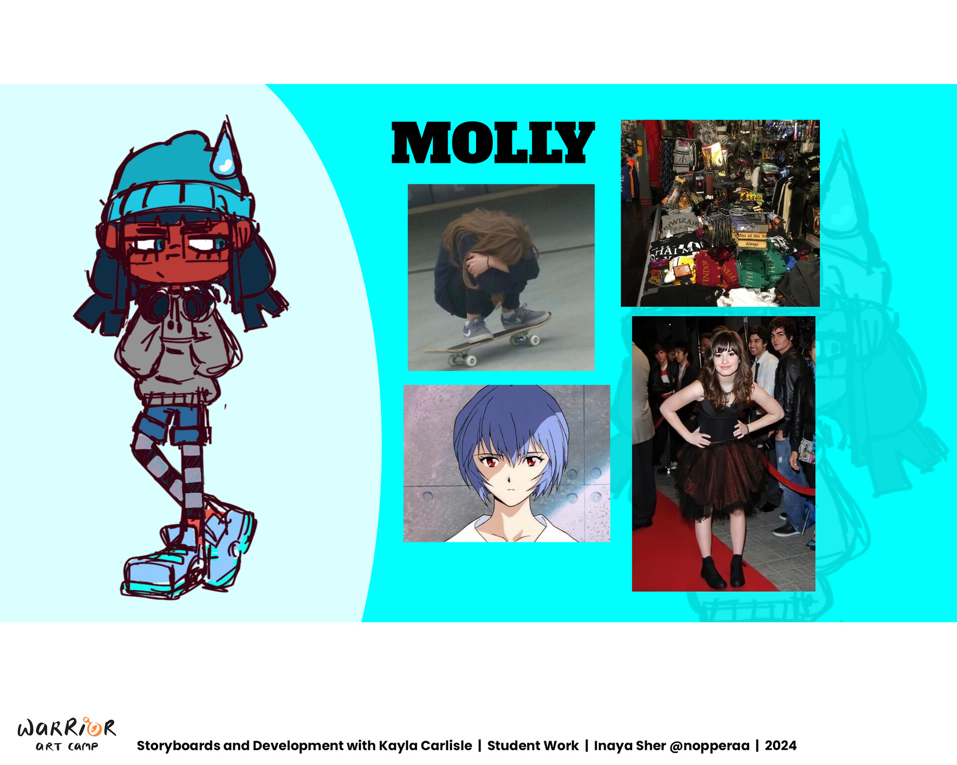 Warrior Art Camp - Inaya Sher | Storyboards and Development with Kayla ...