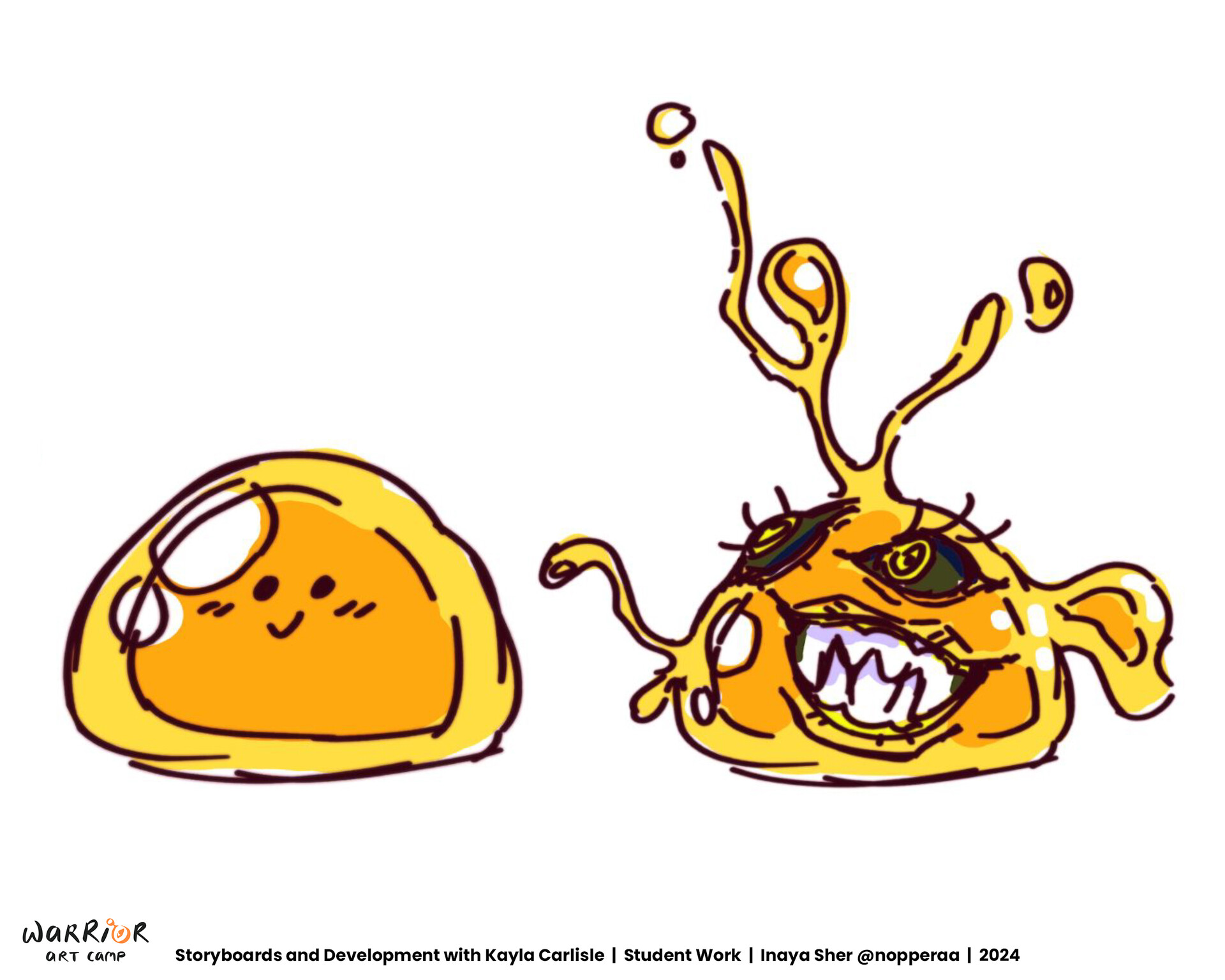 Warrior Art Camp - Inaya Sher | Storyboards and Development with Kayla ...