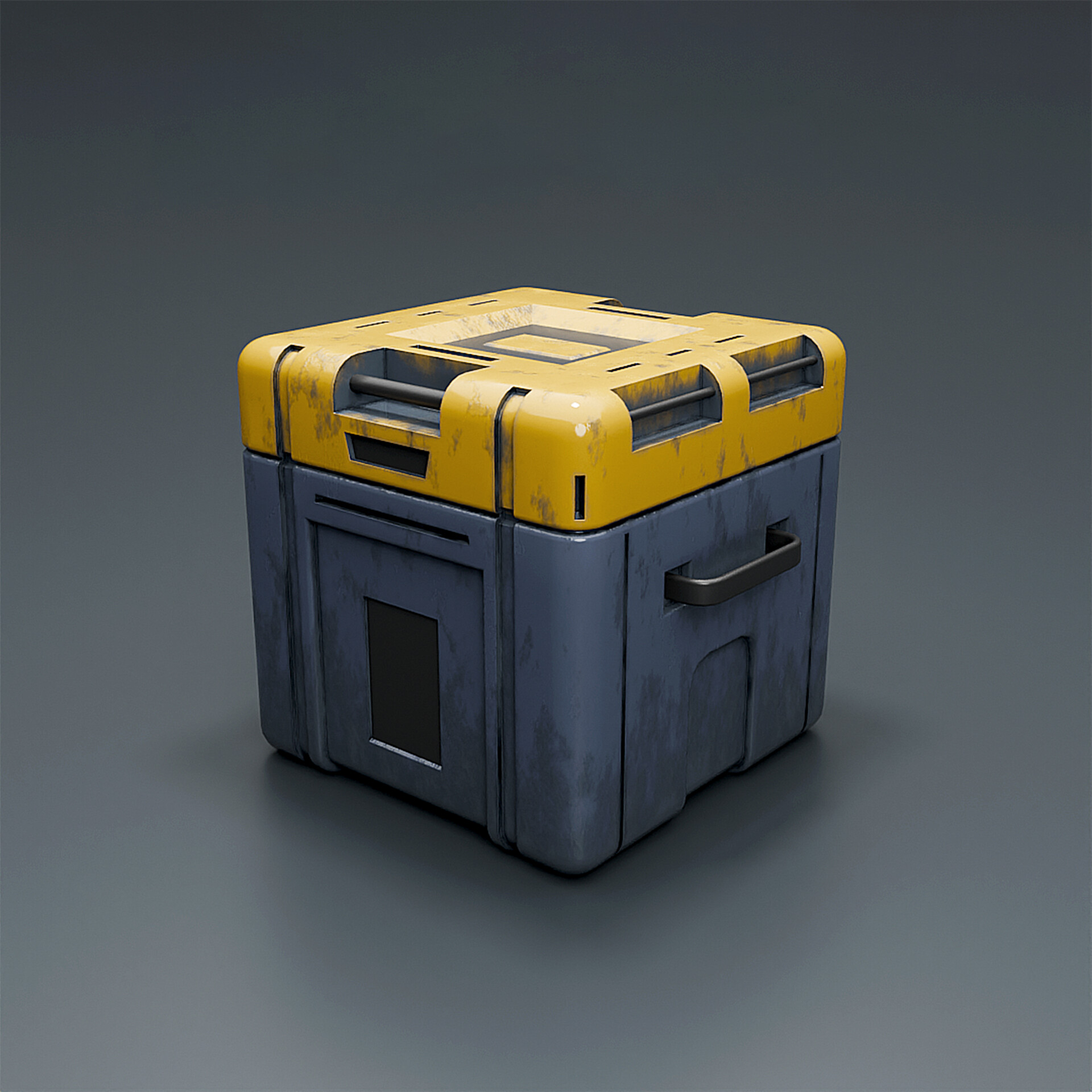 ArtStation - Sci-Fi Crate - Texturing & Rendering in Blender