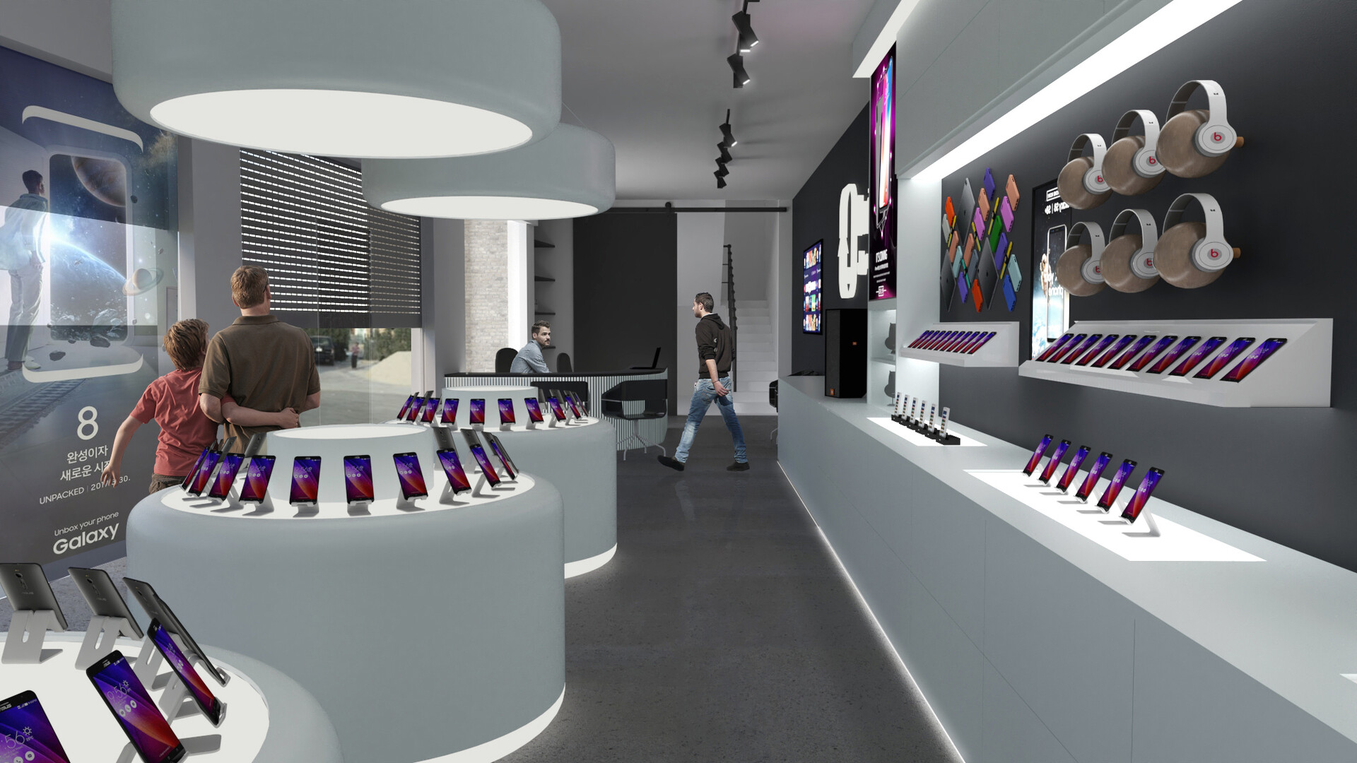 ArtStation - Mini Mall - Electronic Shop Interior Design