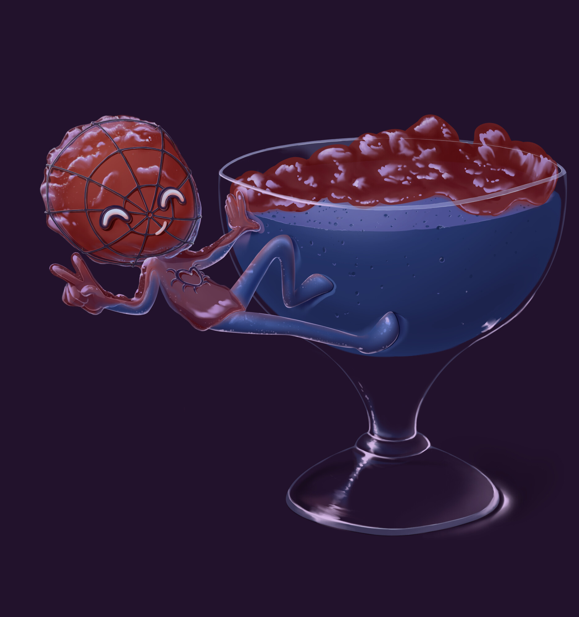 ArtStation - Spider Man food fanart