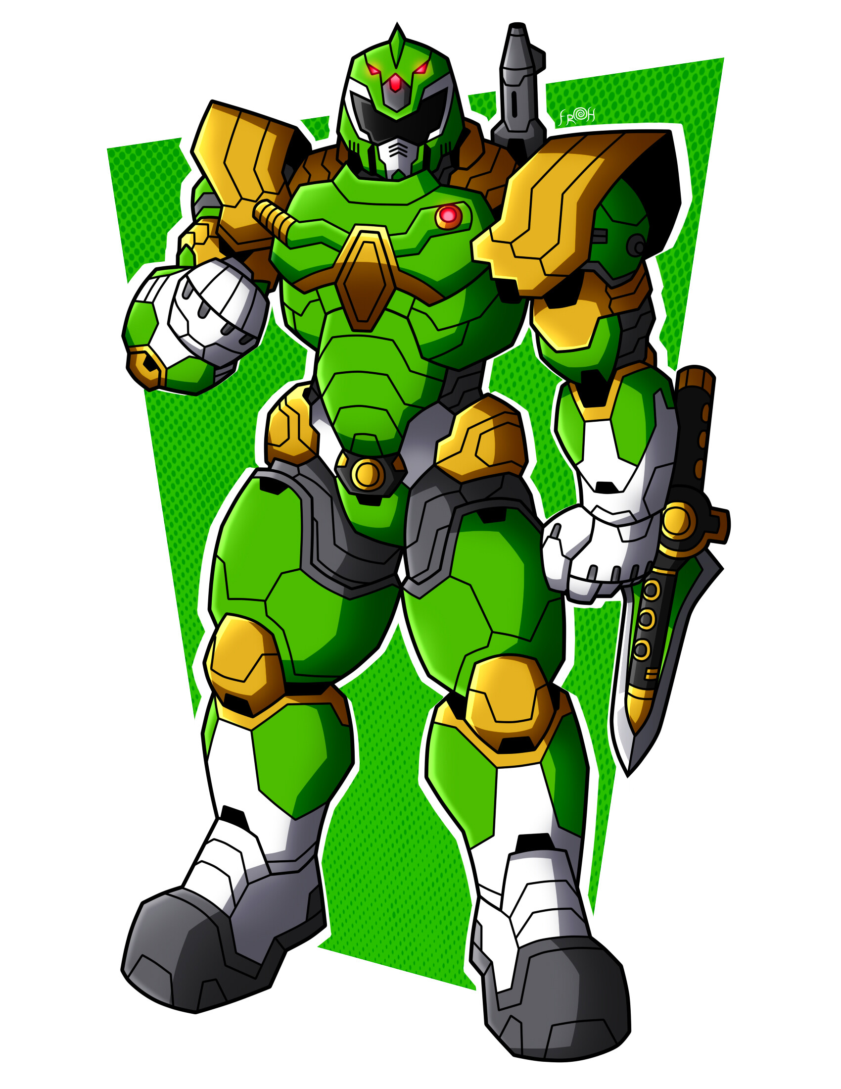 ArtStation - Sentai Slayer (Doom / Power Rangers skin)