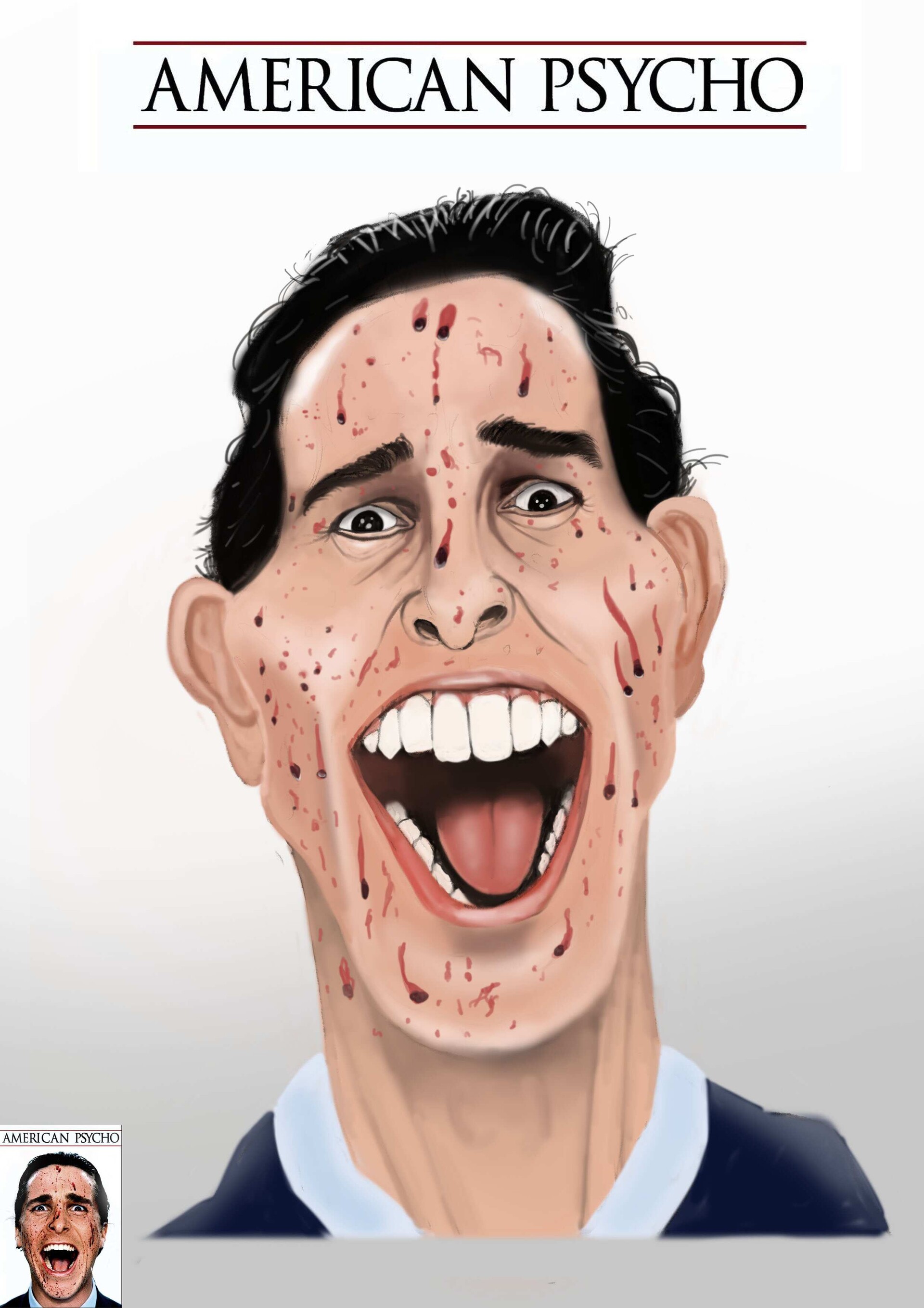 ArtStation - American Psycho Caricature