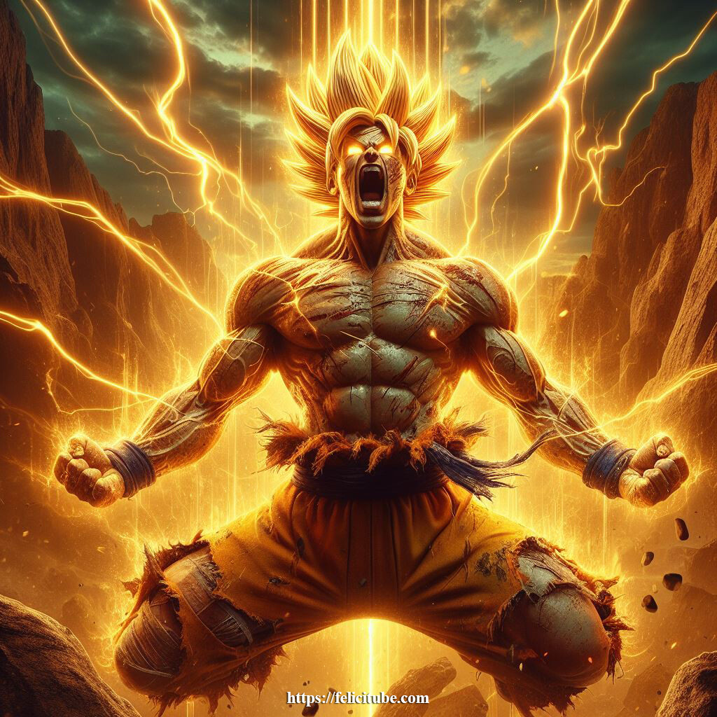 ArtStation - Goku unleashes his legendary power