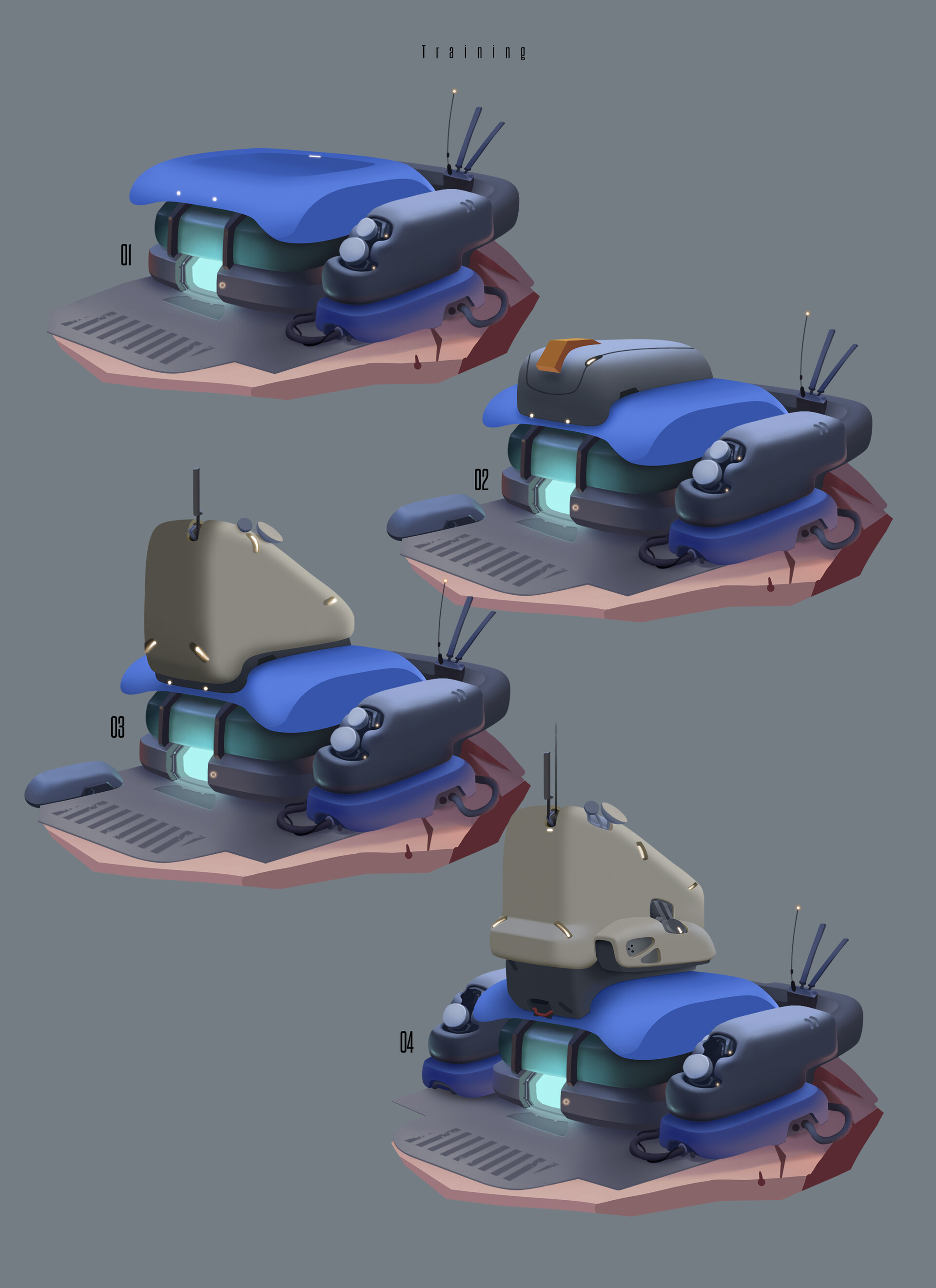 Alberto Lemus - Ruin Raiders diseño edificios