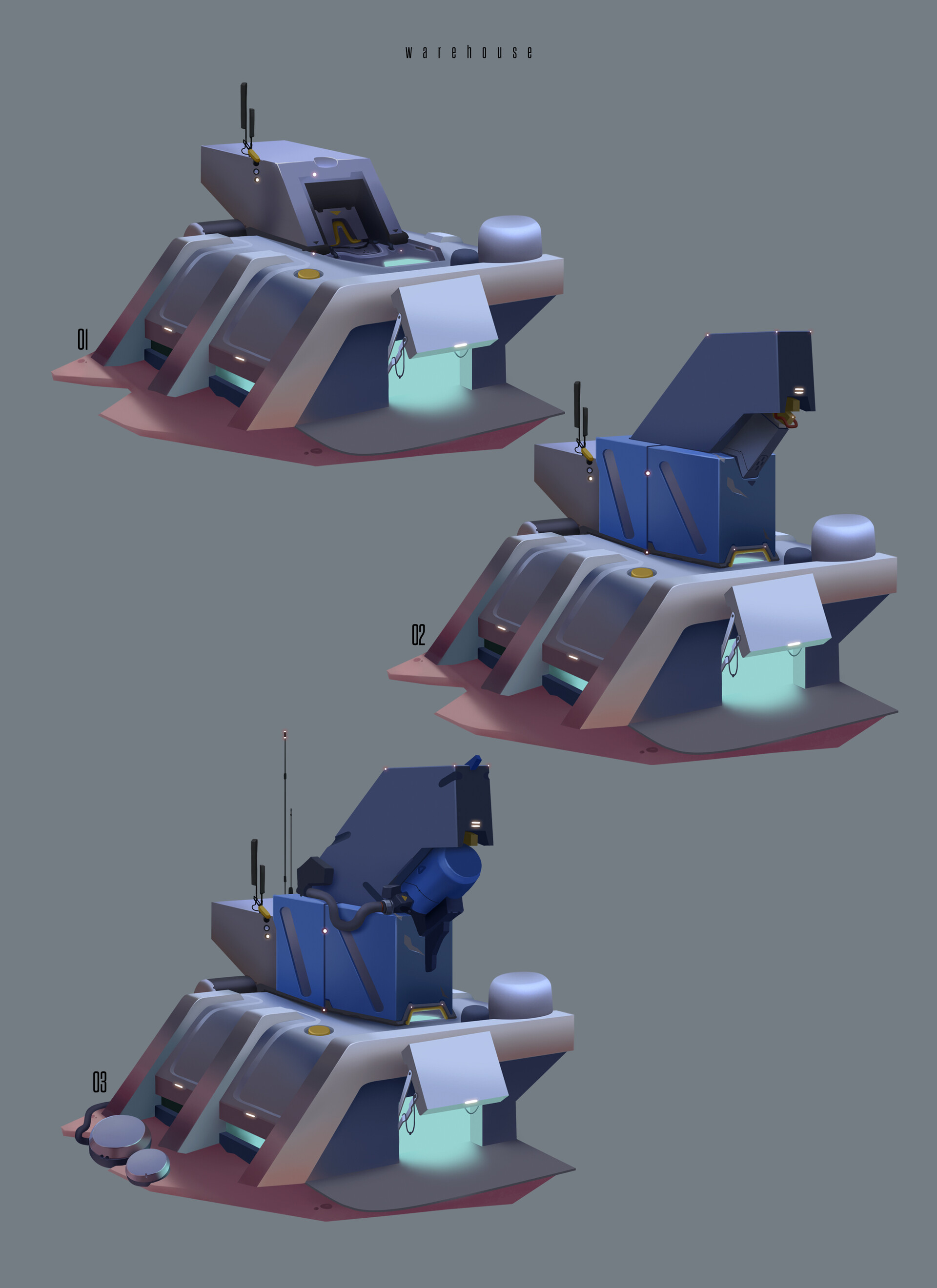 Alberto Lemus - Ruin Raiders diseño edificios