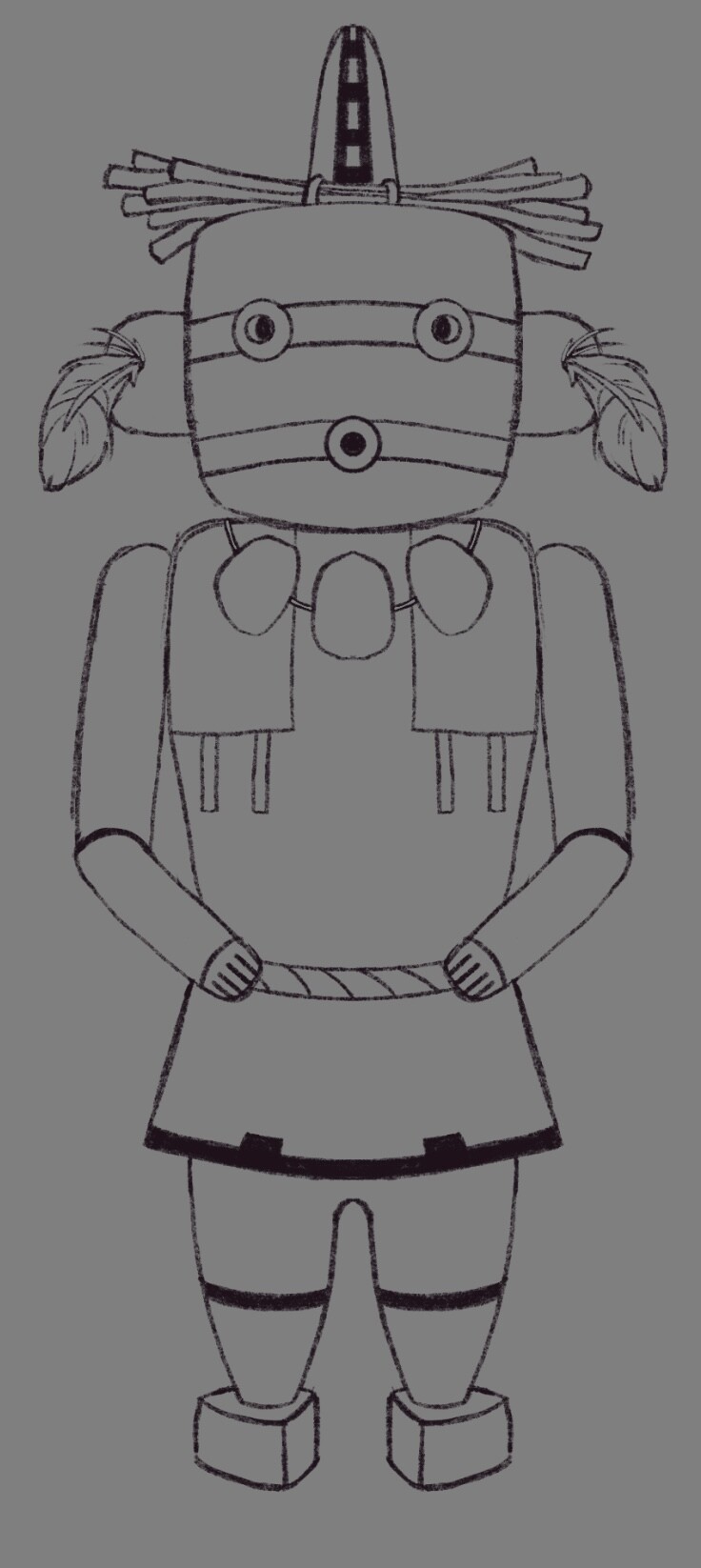 kachina dolls coloring pages