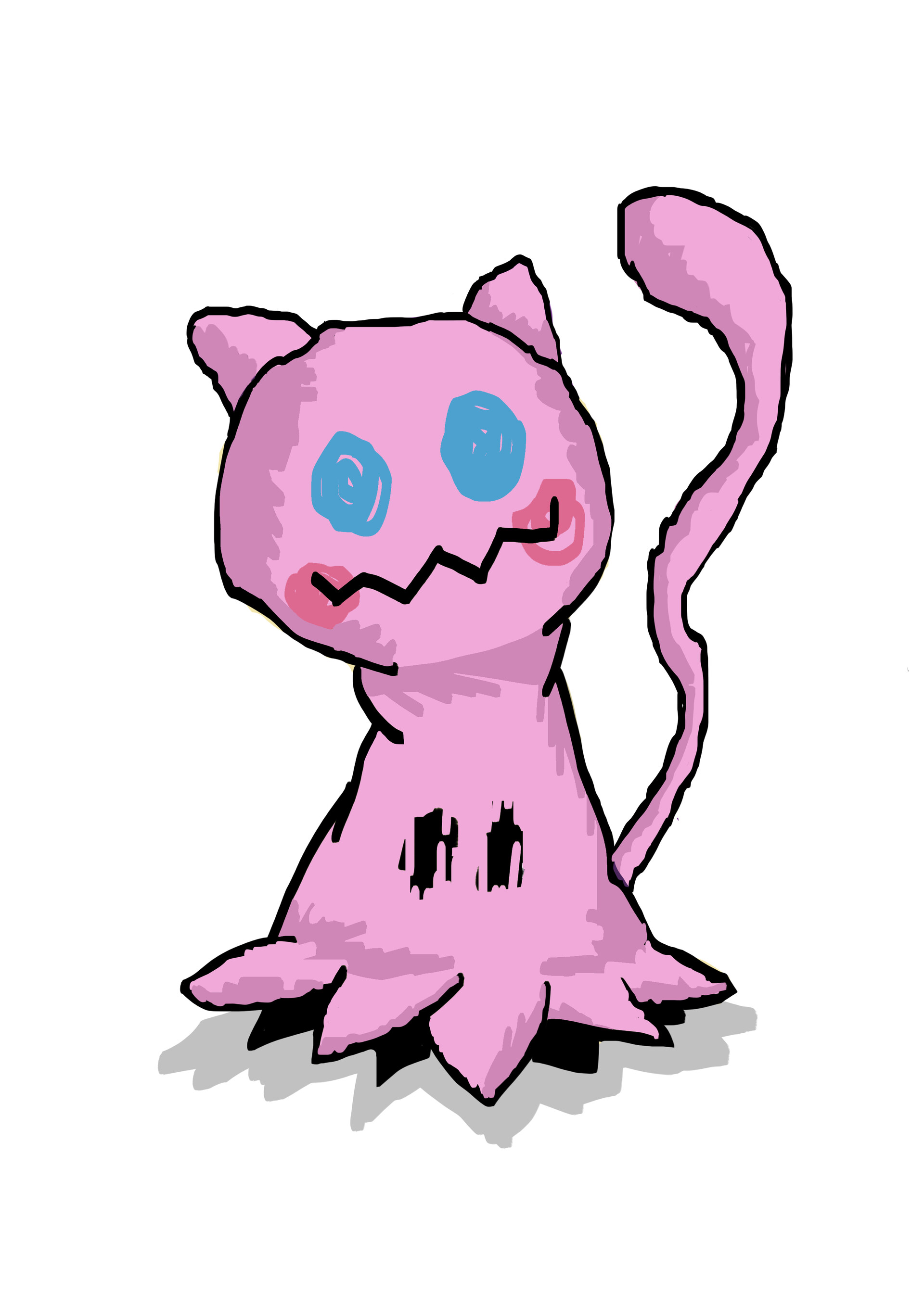ArtStation - Mew Mimikyu Mix (Sticker)