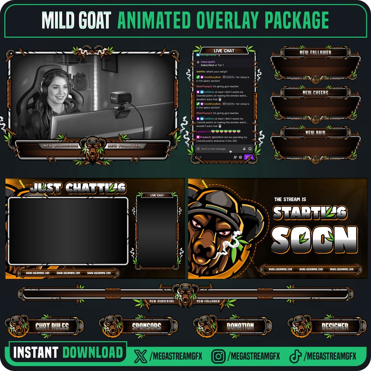 ArtStation - Chill Goat Overlay Pack