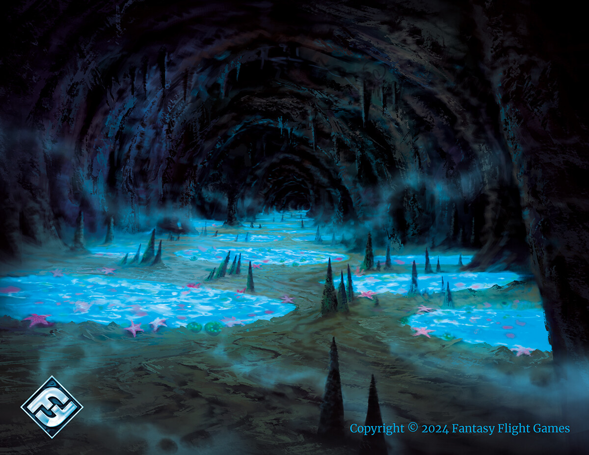 ArtStation - Arkham Horror Card Illustration - Underground Pools