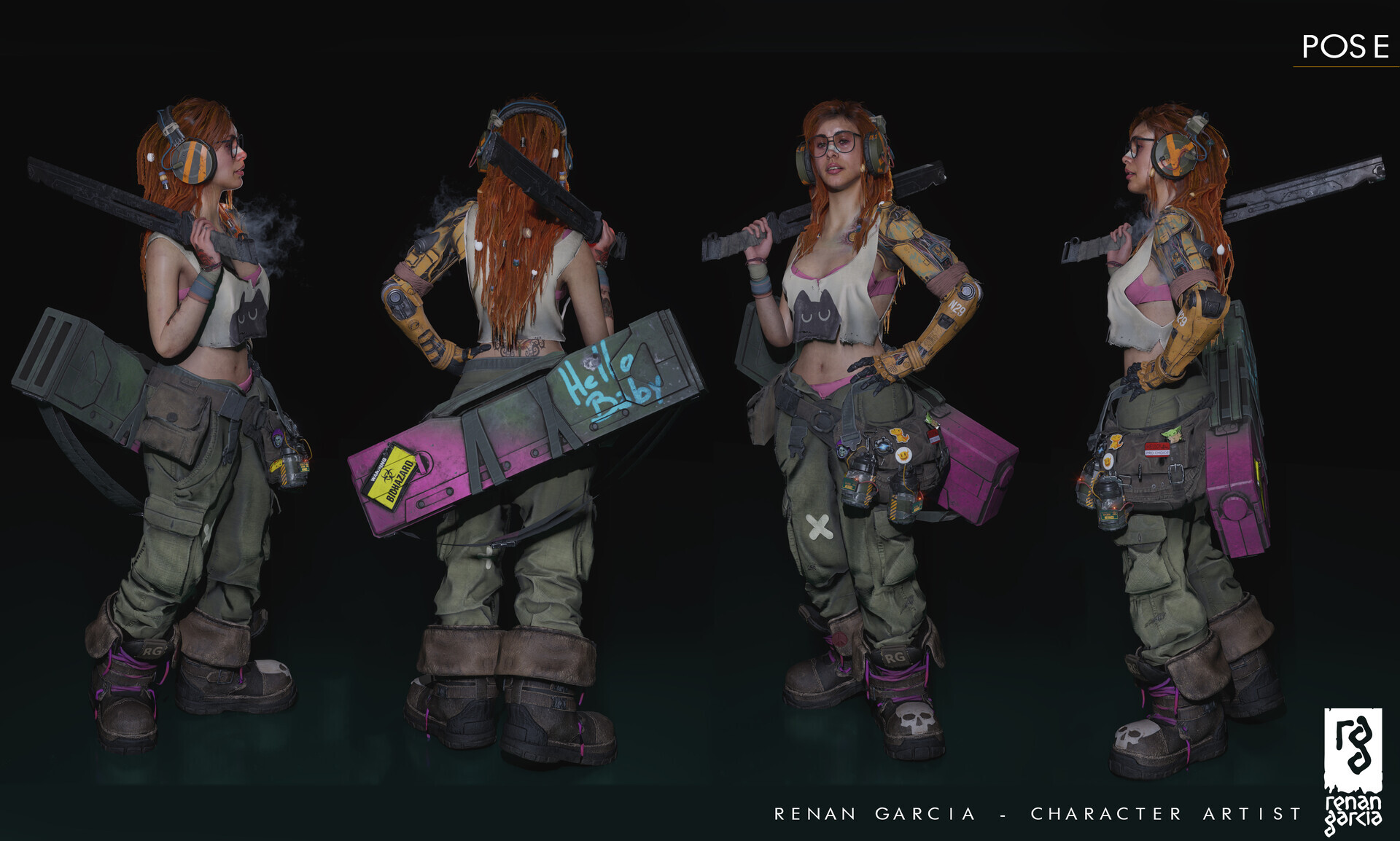 Games Artist - Mia - Character Breakdown - Renan Garcia