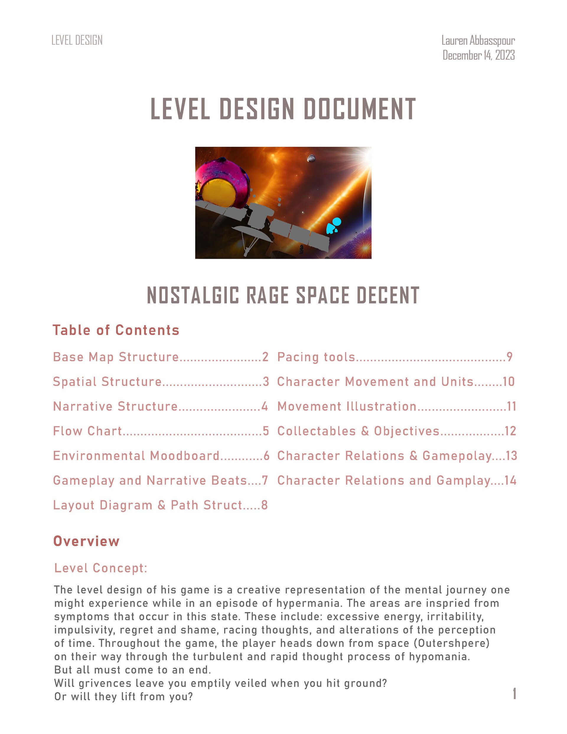 ArtStation - Level Design Document for Conceptualized Game Narrative ...