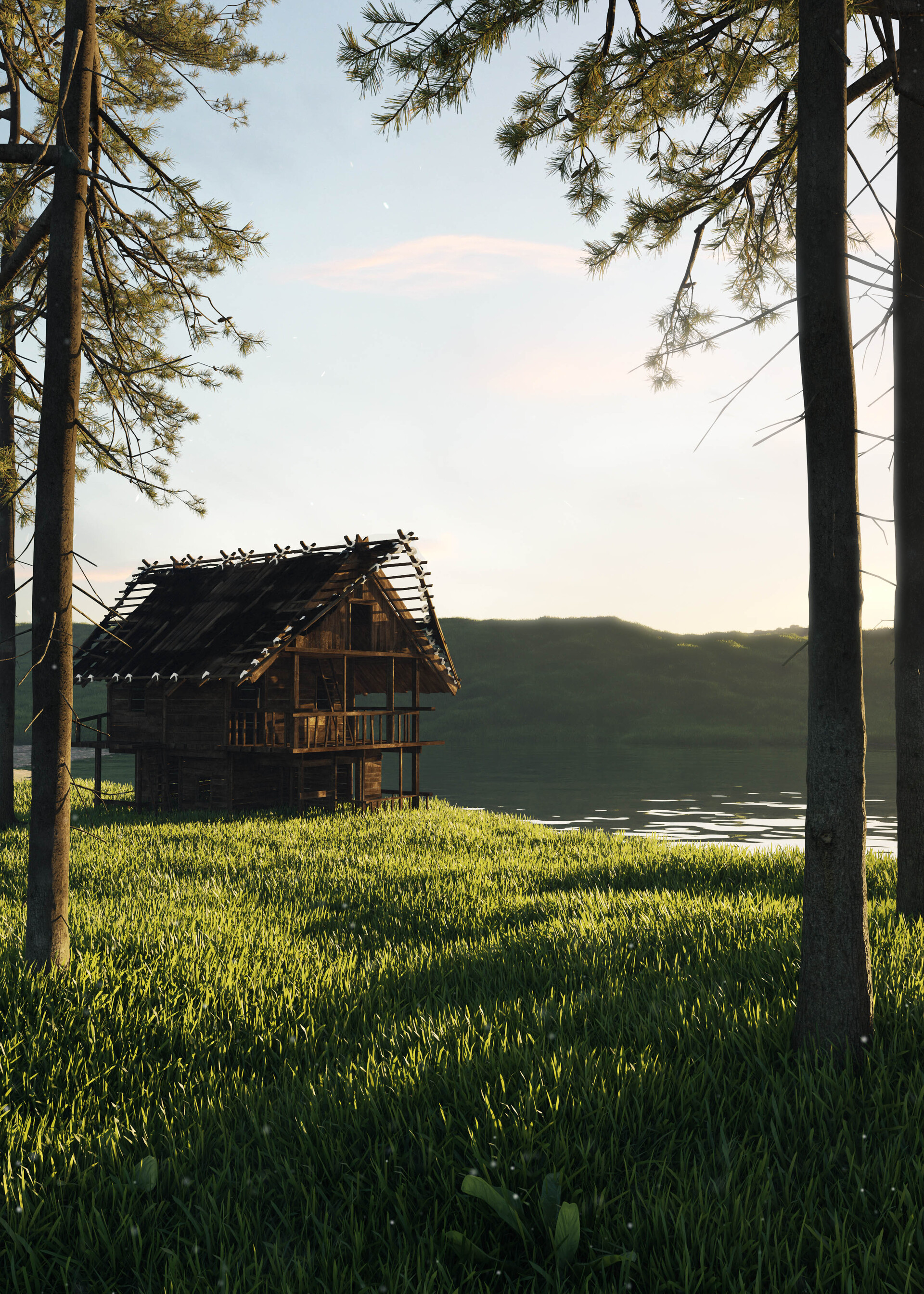 ArtStation - Lake Home