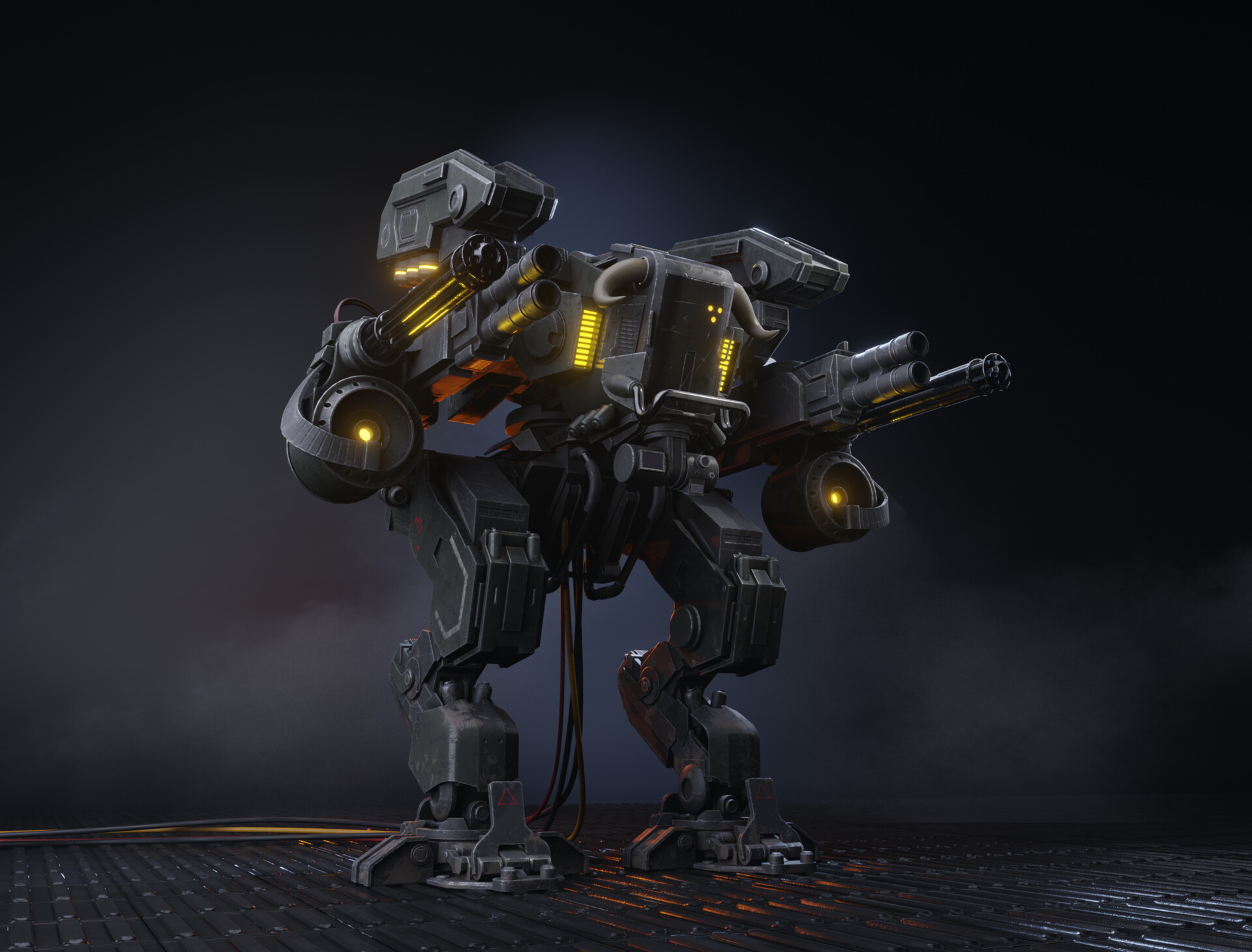 ArtStation - Robot with weapon options