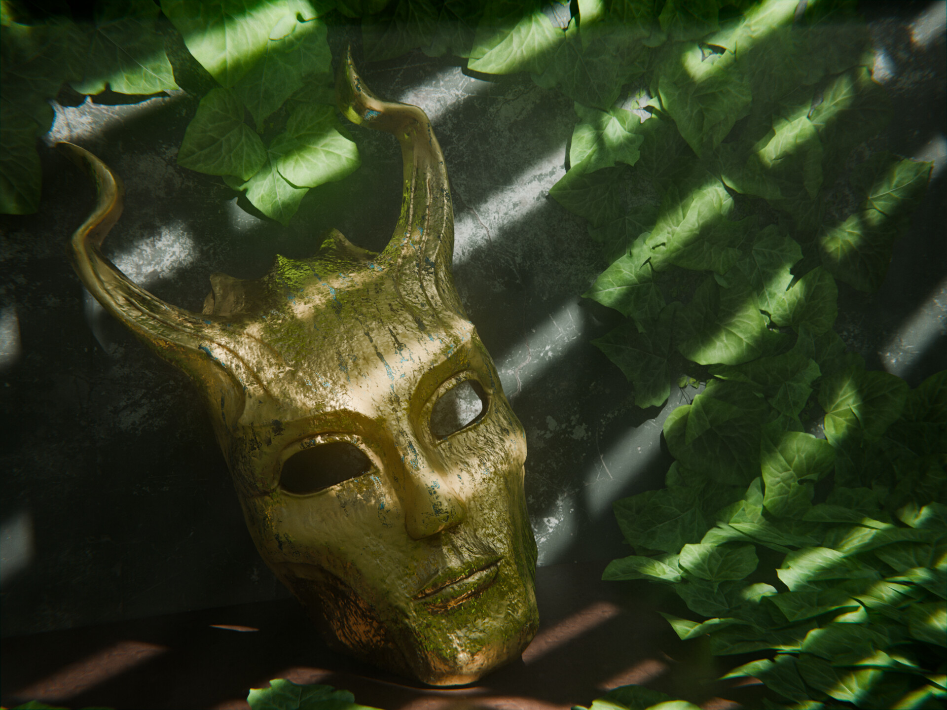 ArtStation - Ancient Japanese Demon Mask