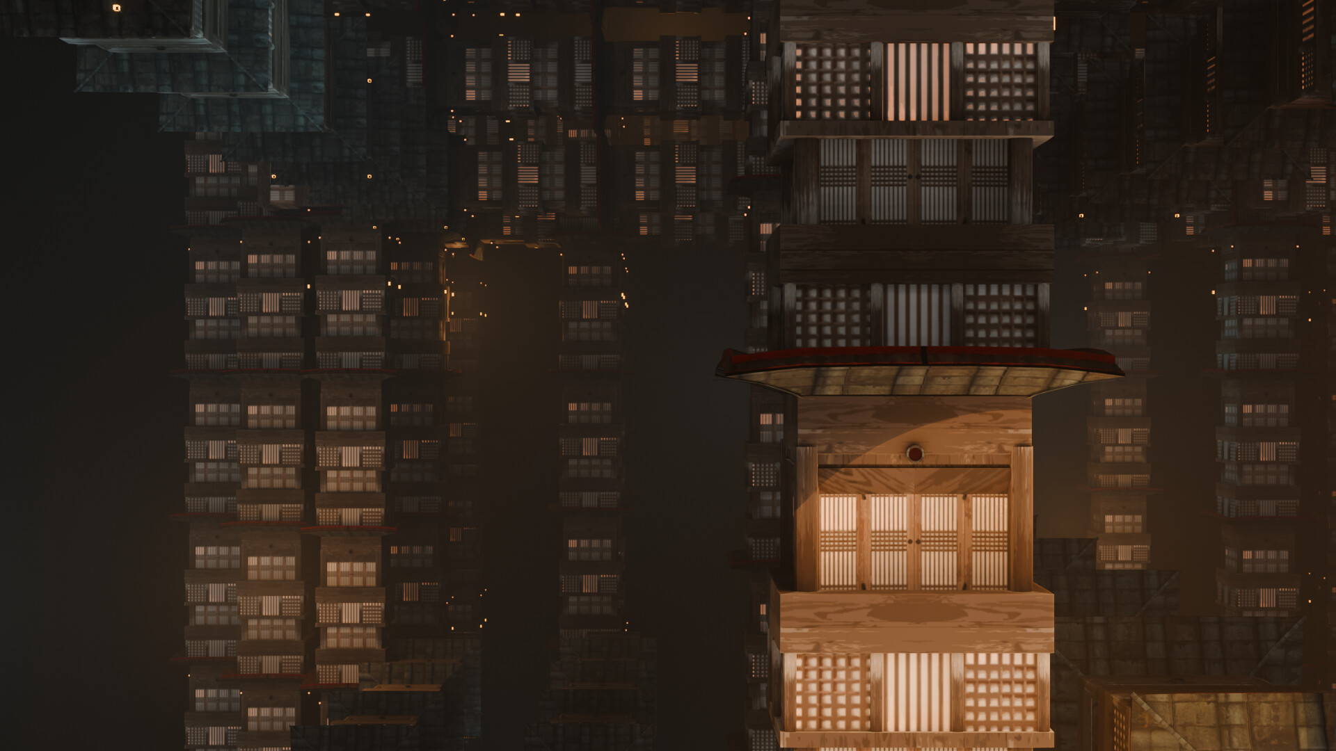 ArtStation - Demon Slayer Infinity Castle scene 1