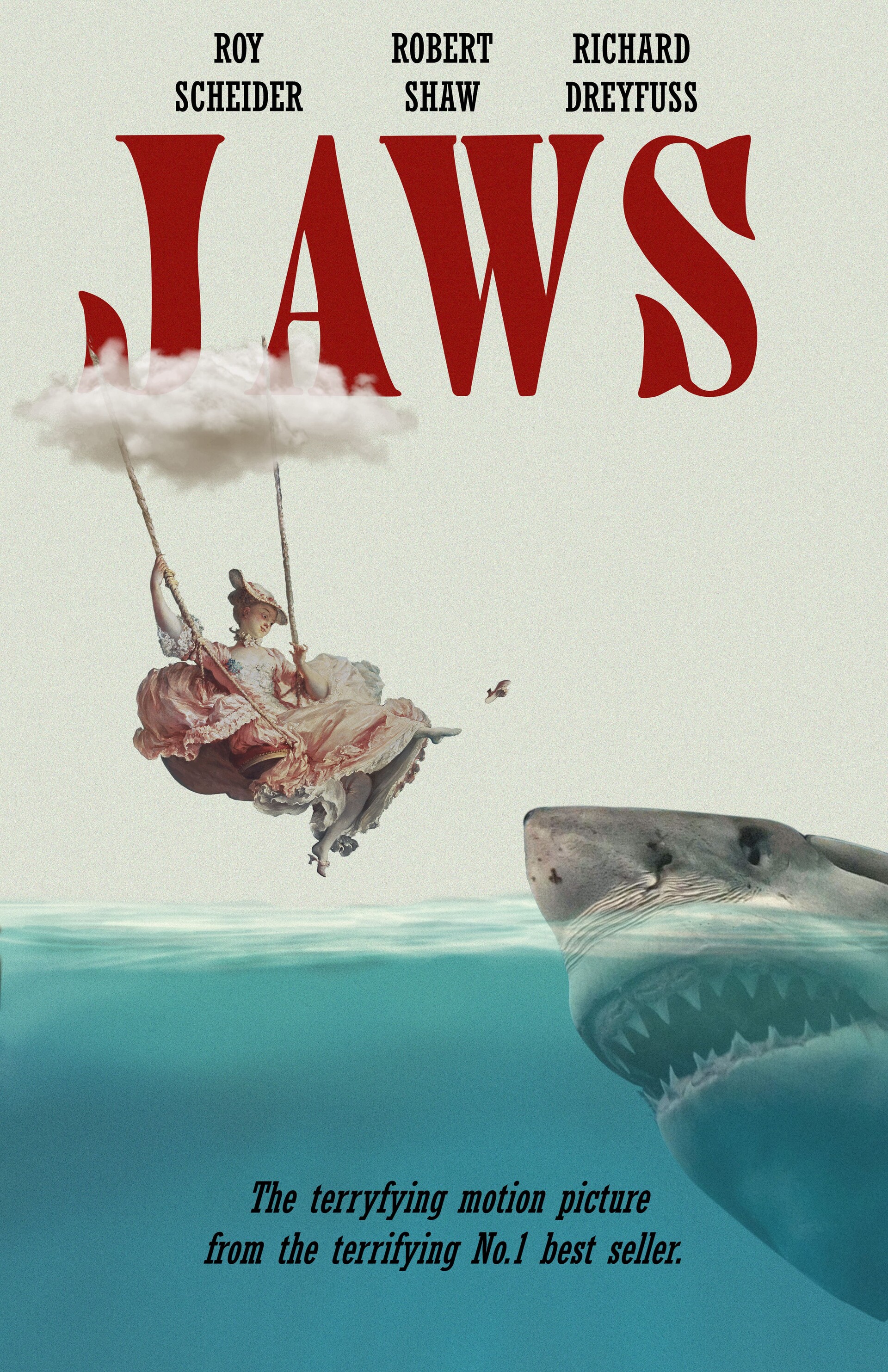 ArtStation - "Jaws" movie poster retro remake
