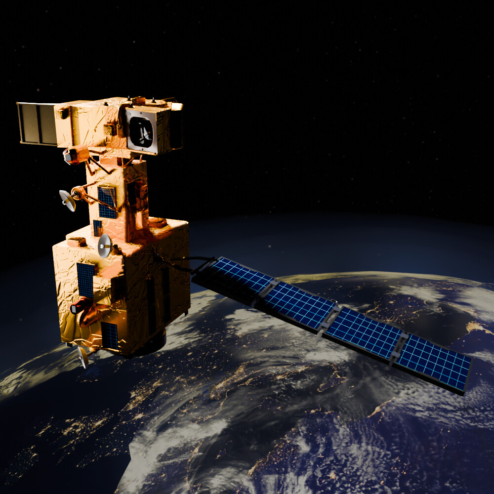 Lynnsey Harris - Landsat 7 3D Model & Render