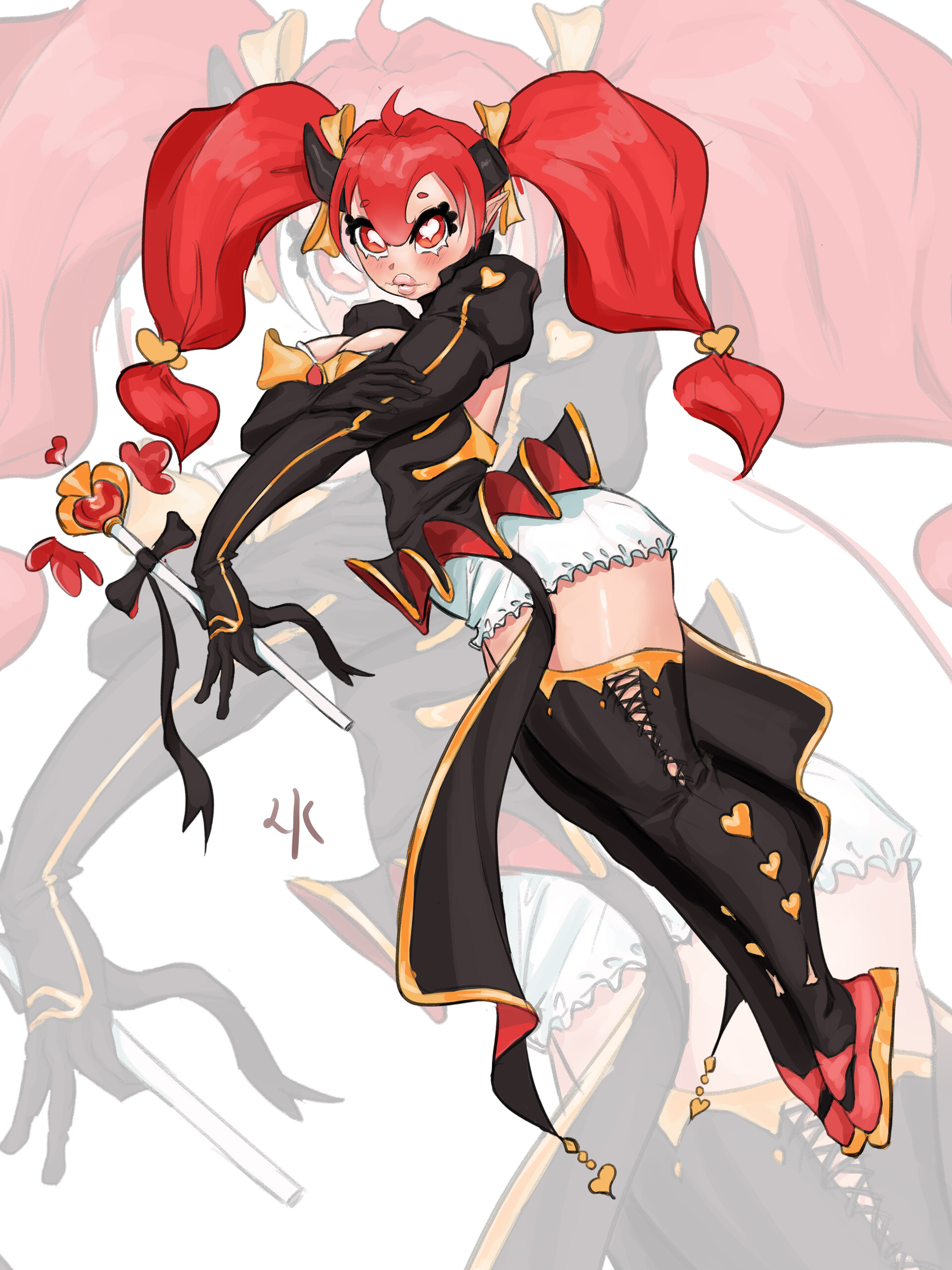 ArtStation - Magic Girl Red